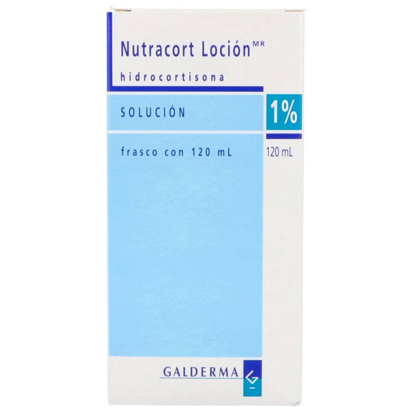 Nutracort Loción 120 mL Solución 1 % Caja con Frasco