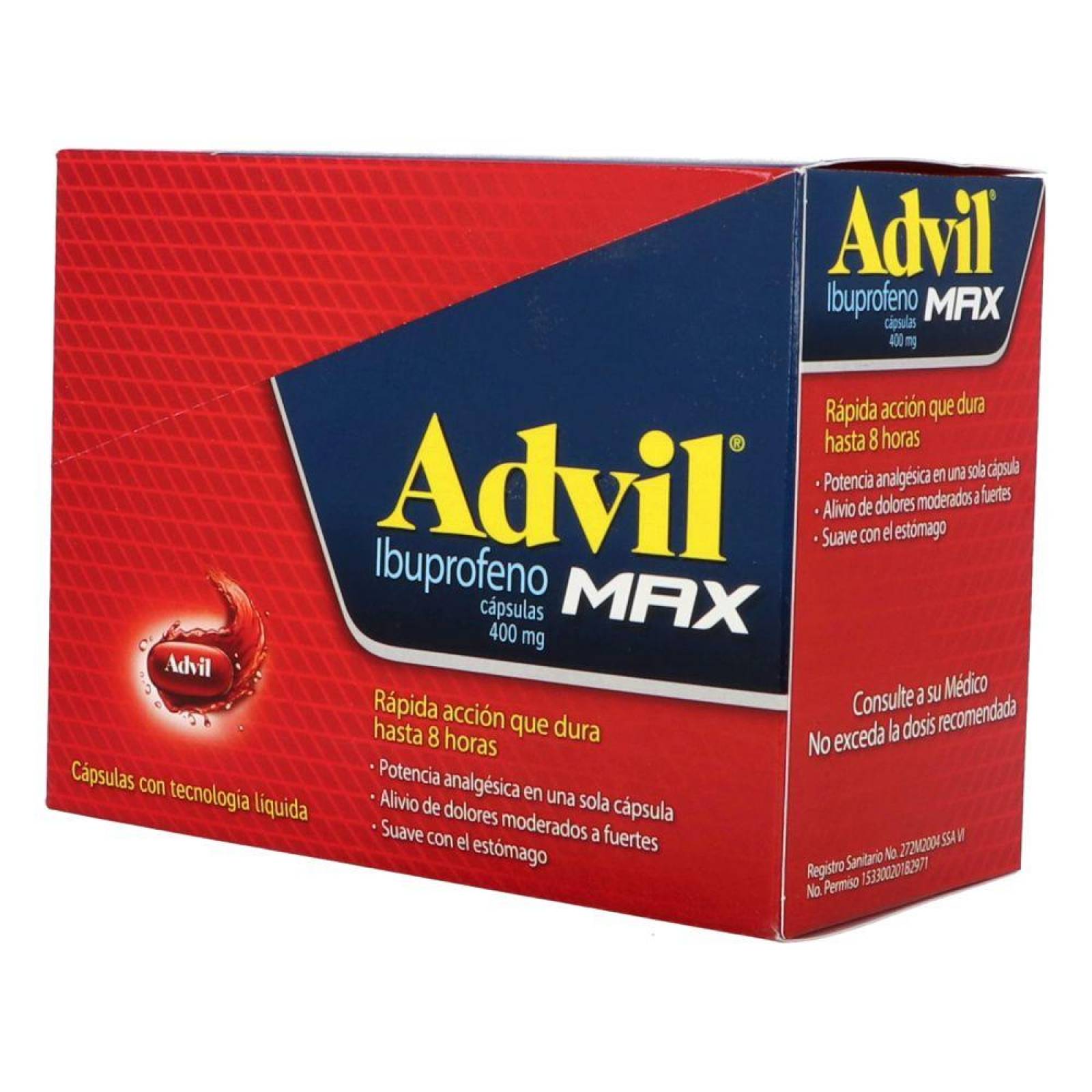 Advil 400 mg 12 Cápsulas
