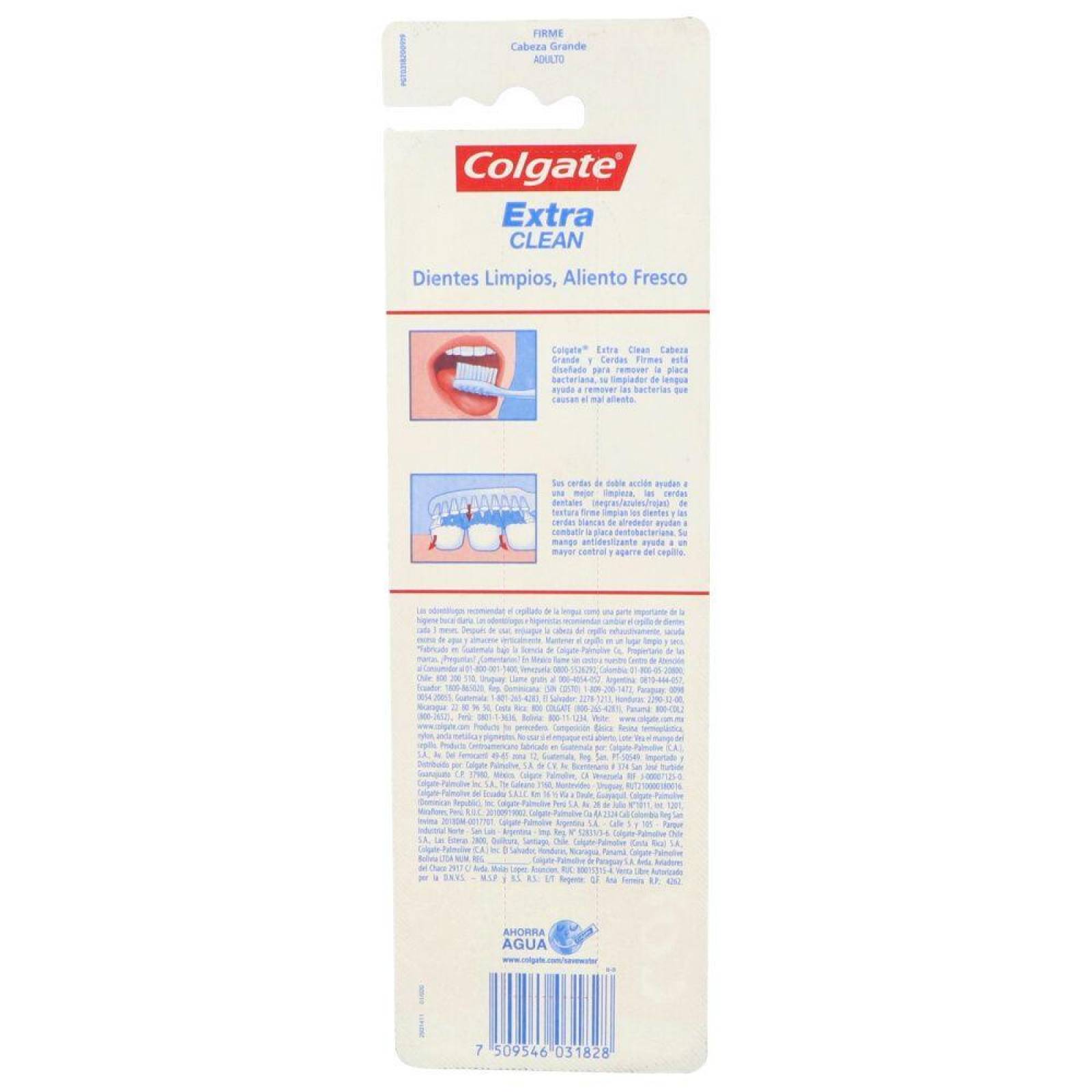 Cepillo Dental Colgate Extra Clean Mediano Empaque Con 1 Pieza