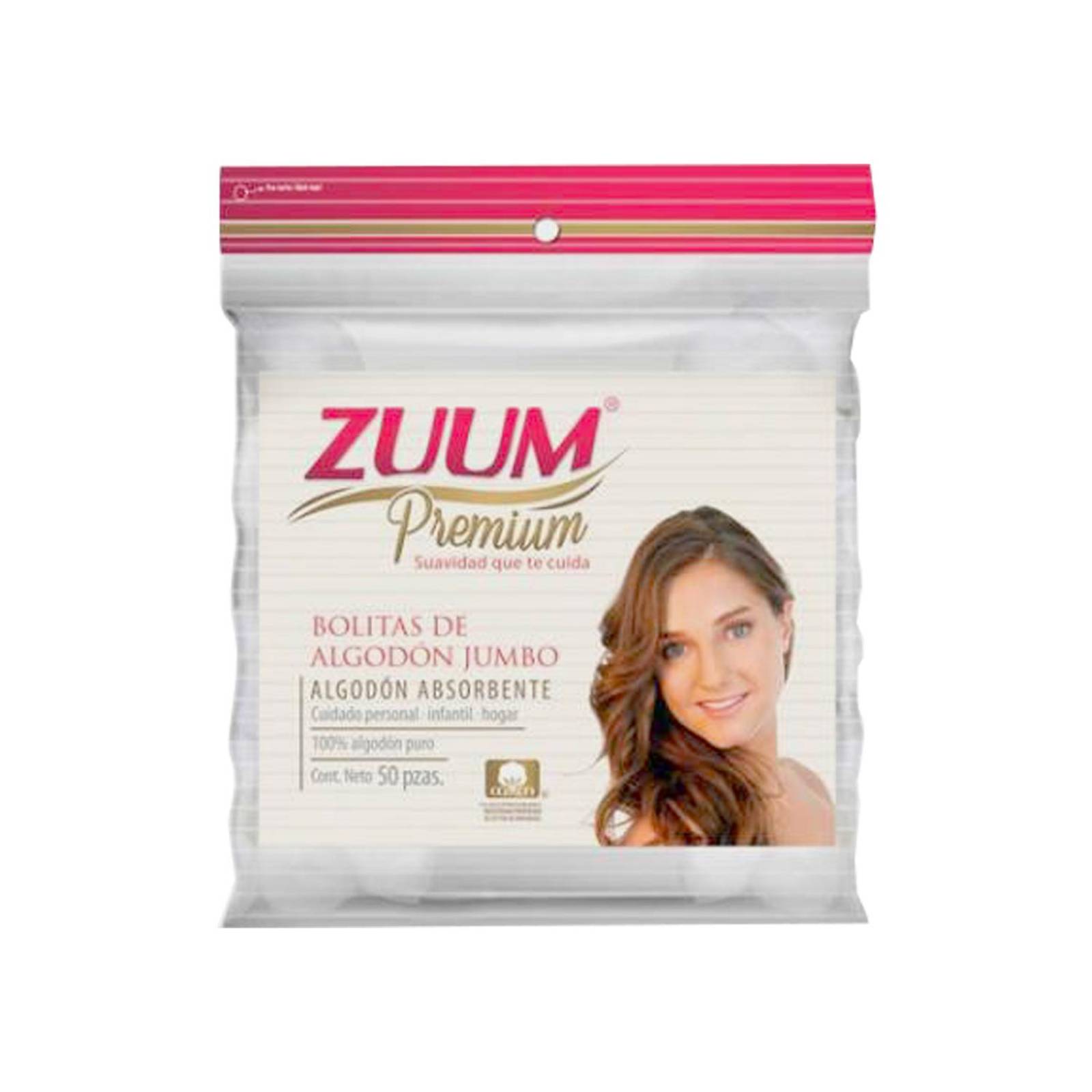 Zuum Bolitas De Algodón Jumbo 50 Piezas