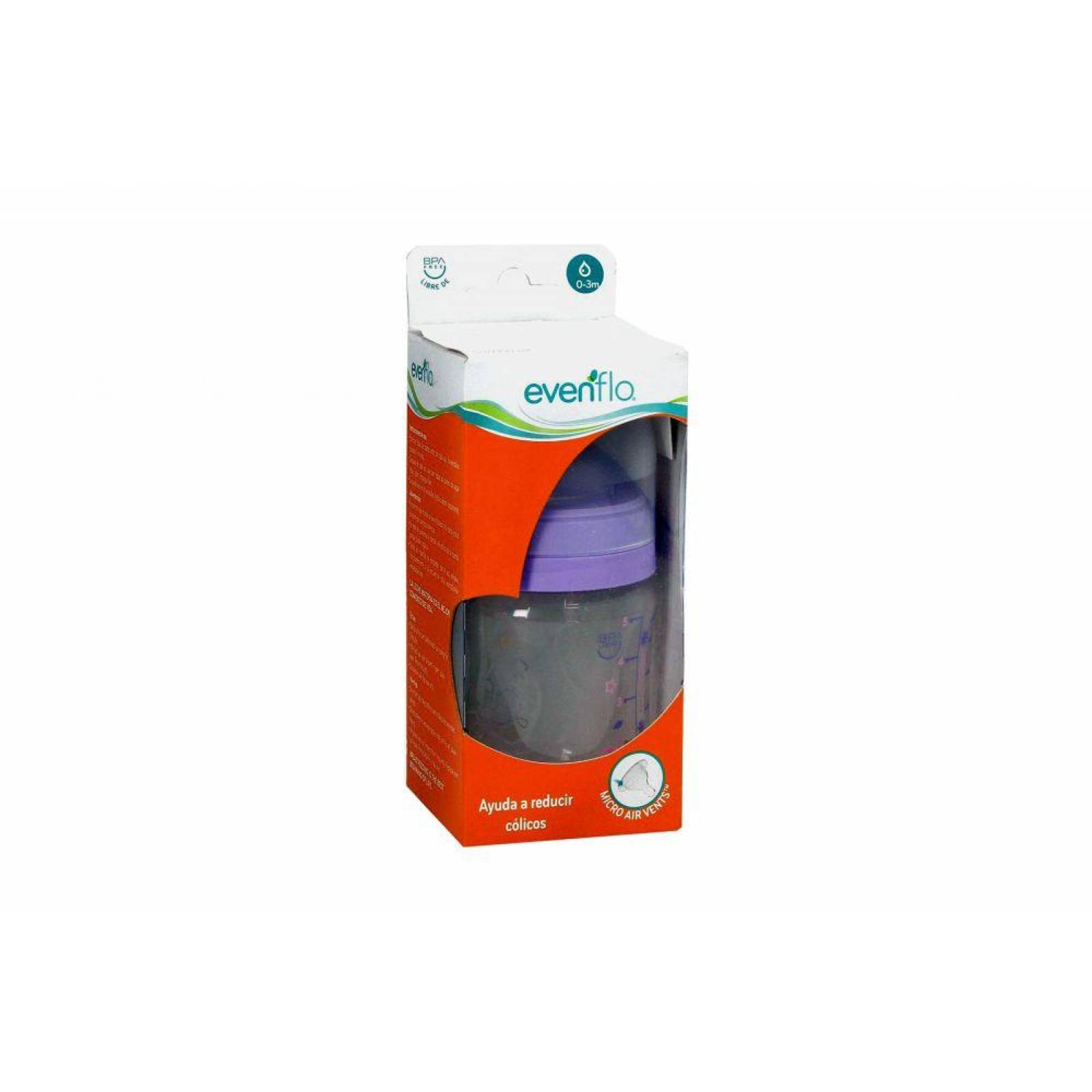 Evenflo Biberón Cuello Ancho Decorativo 5 oz.