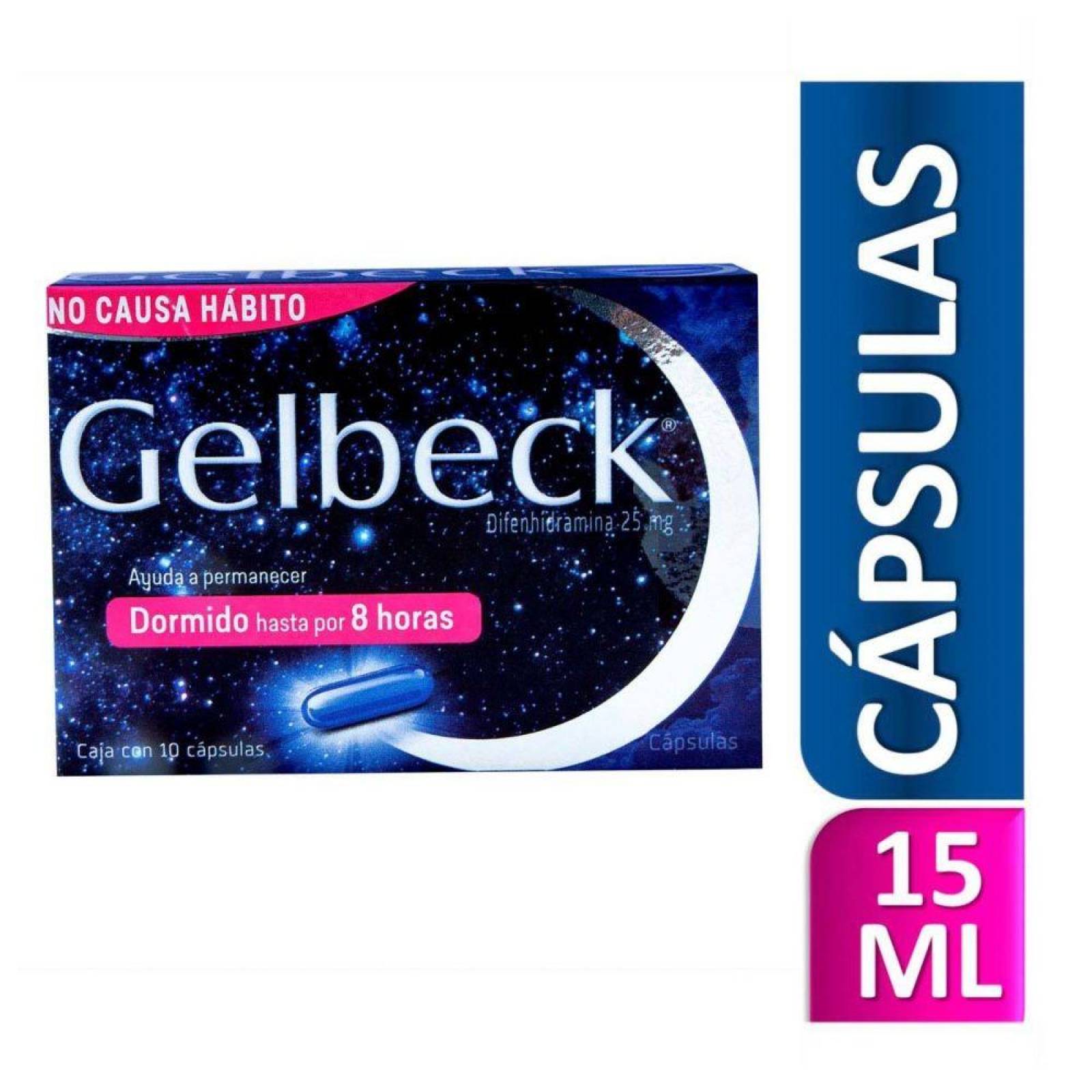 Gelbeck 25 mg Caja Con 10 Cápsulas