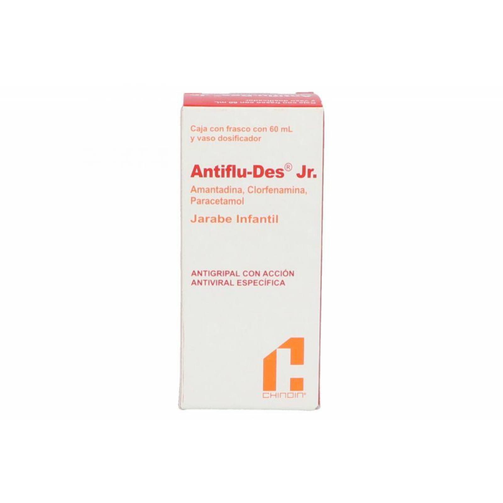 Antiflu Des Jr. Caja con frasco De 60 mL