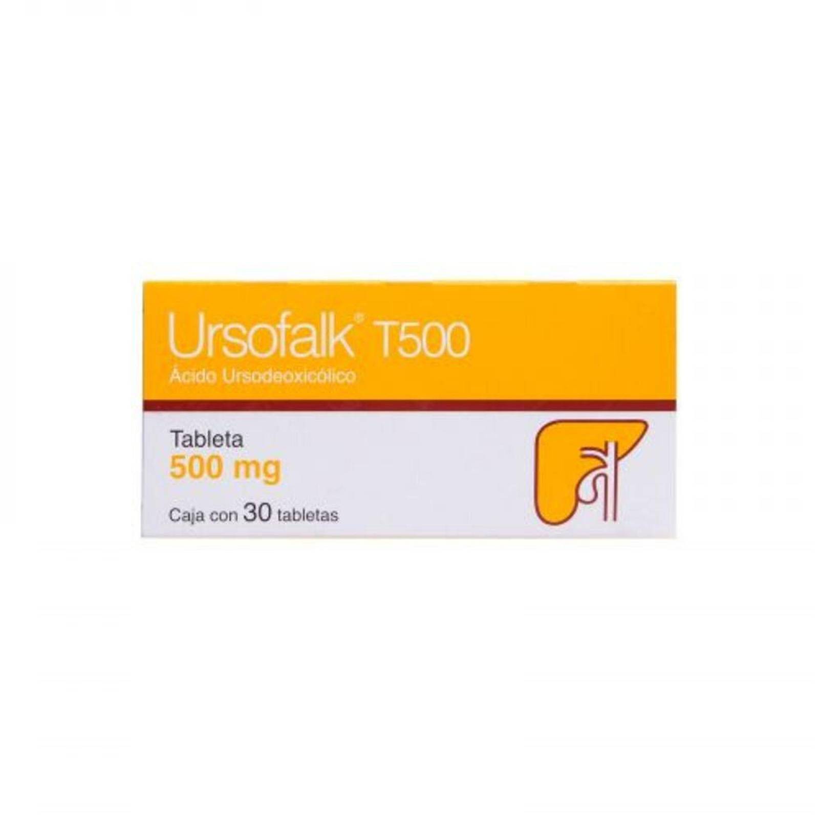 Ursofalk T500 500 mg Caja Con 30 Tabletas