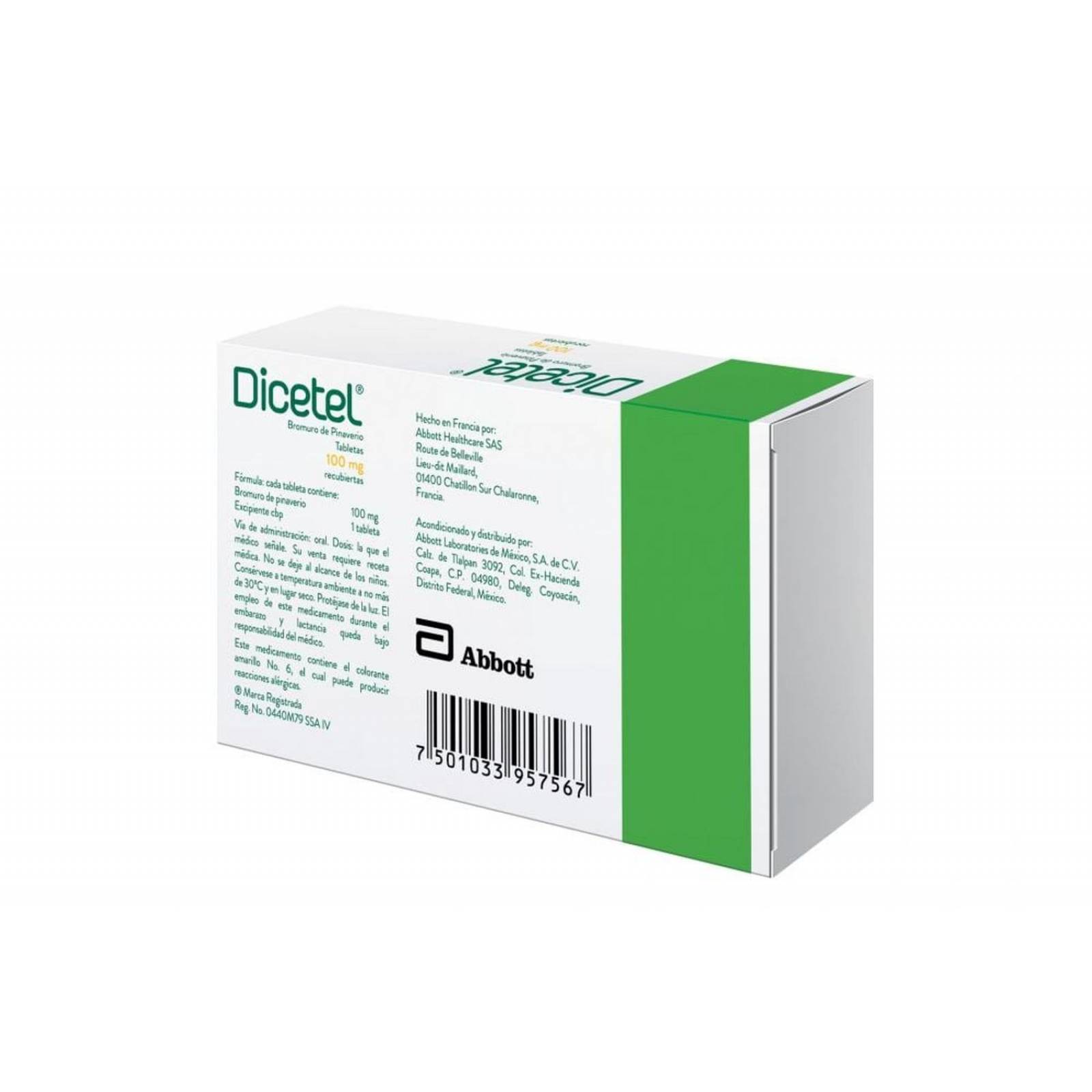 FRM-Dicetel 100 mg Caja Con 14 Tabletas Recubiertas