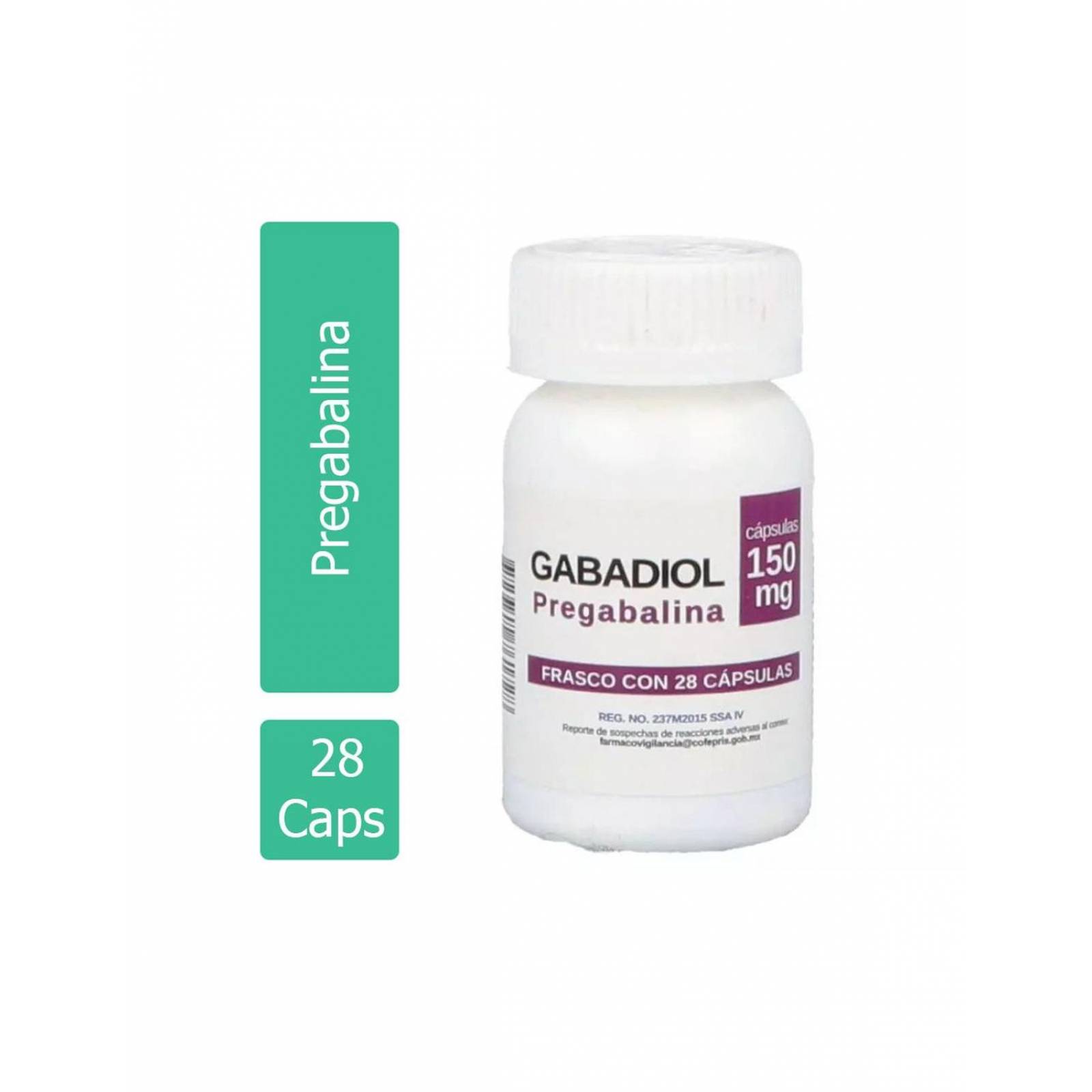 Pregabalina 150 mg Frasco Con 28 Càpsulas