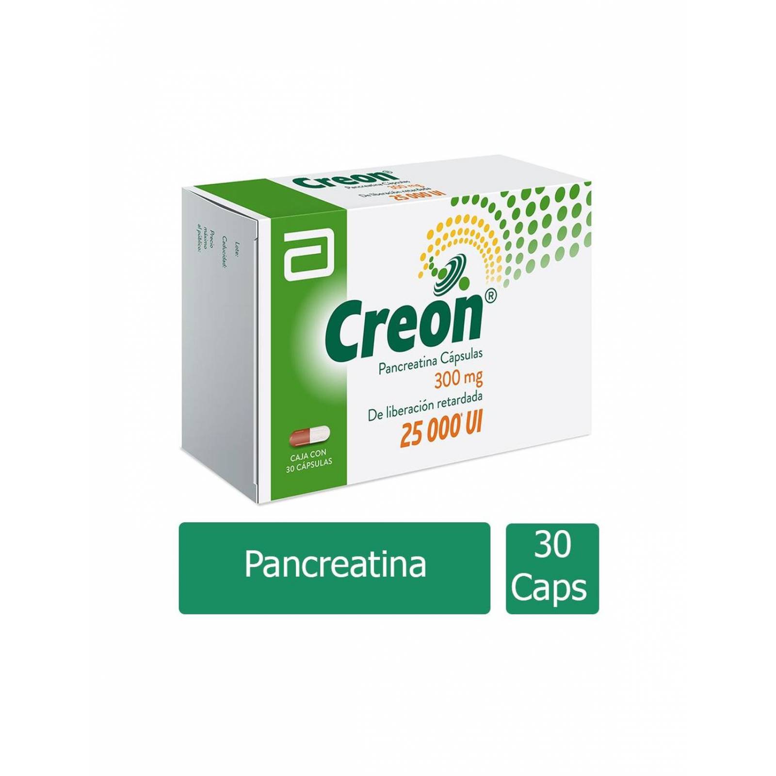Creon 300 mg Caja Con 30 Cápsulas 25000 UI