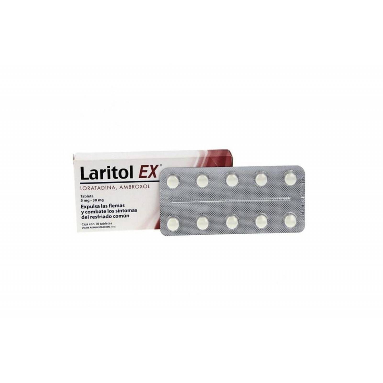 Laritol EX 30/5 mg Caja Con 10 Tabletas