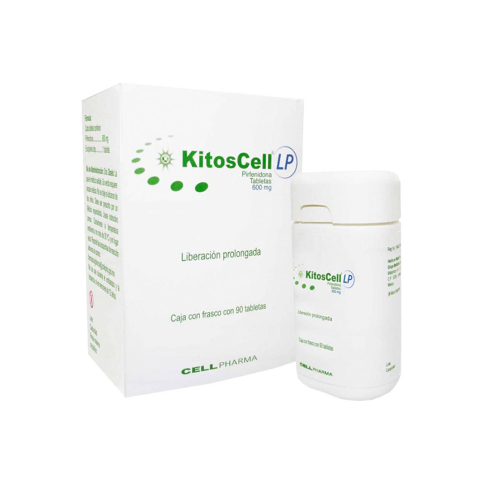 Kitoscell LP 600 mg Caja Con Frasco Con 90 Tabletas