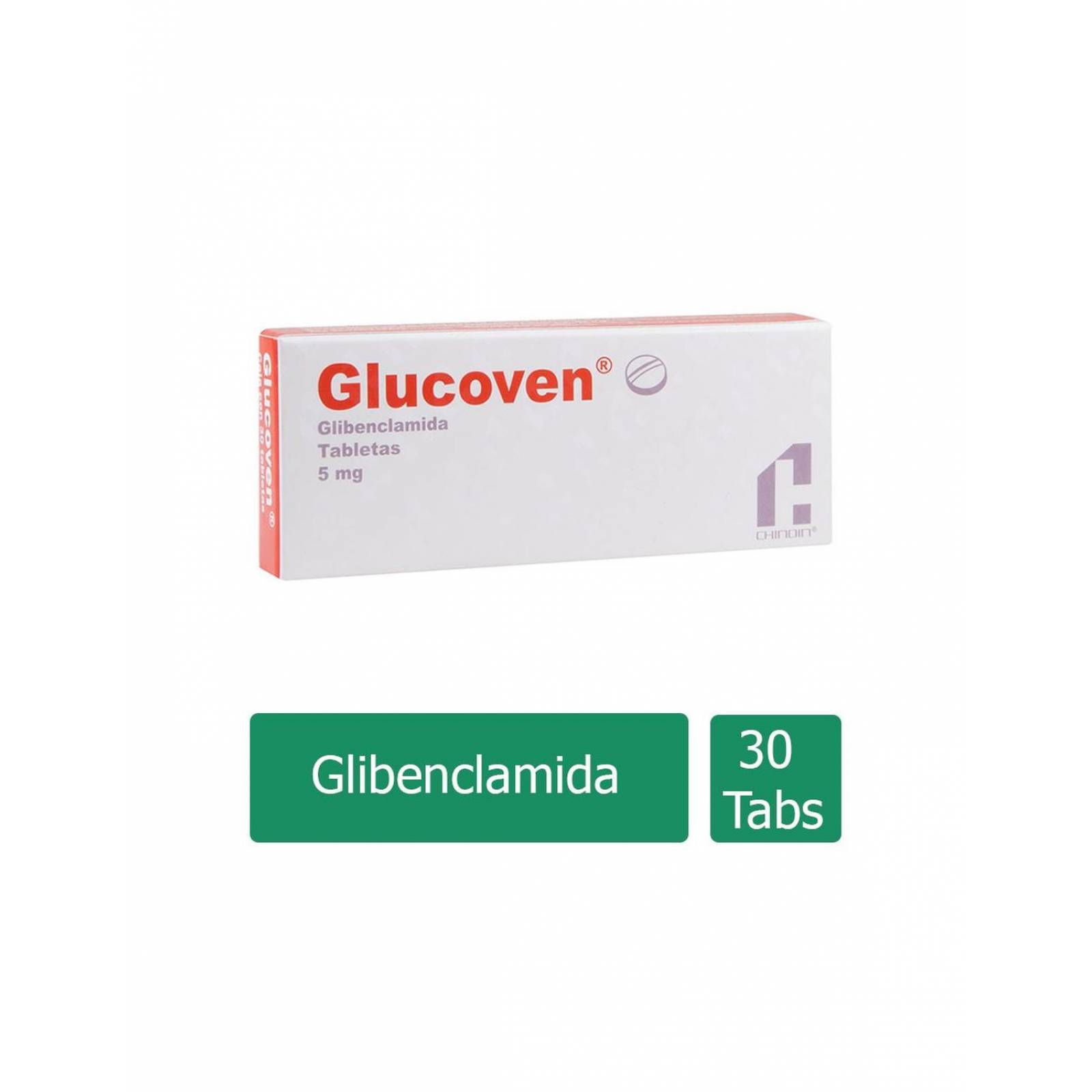 Glucoven 5 mg Caja Con 30 Tabletas