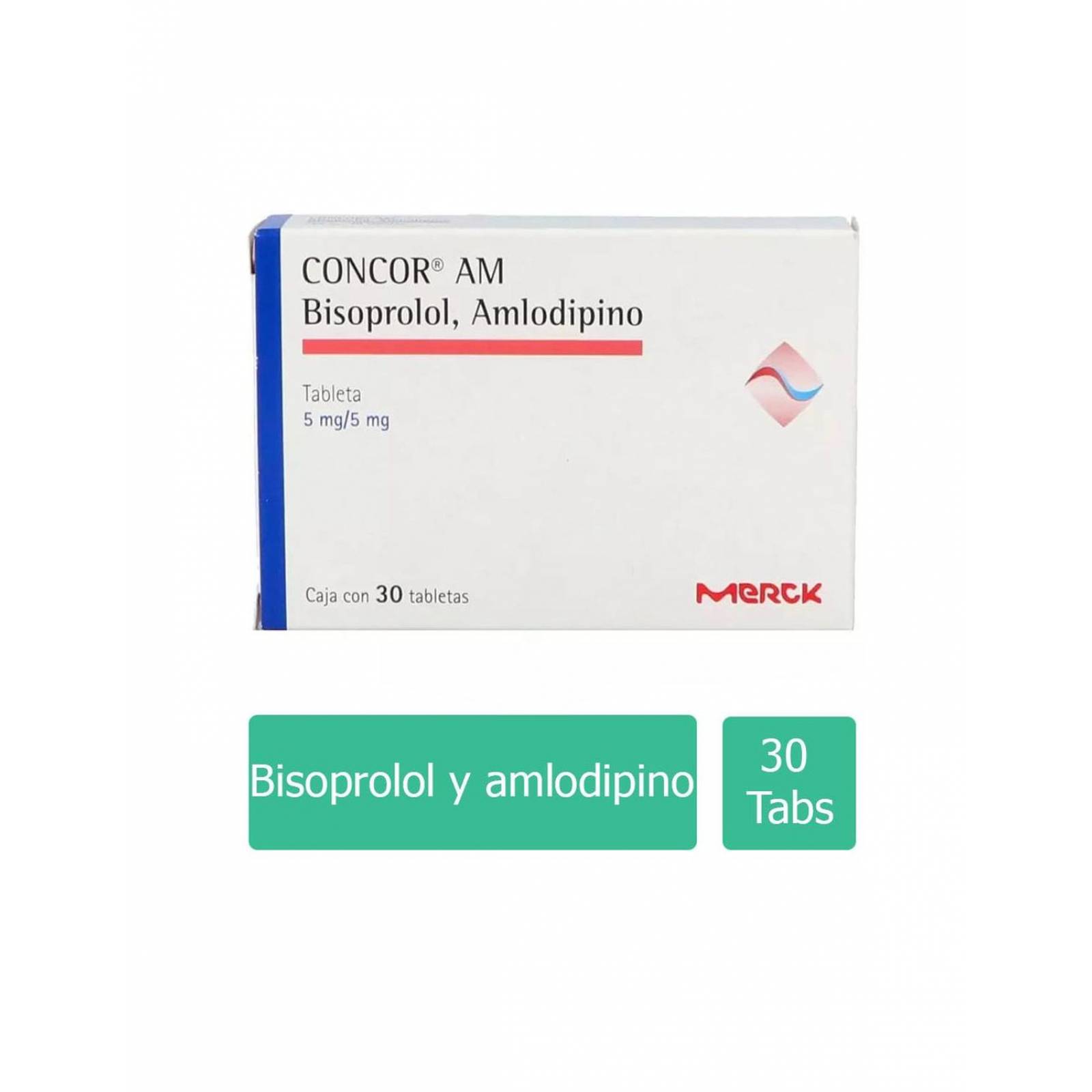 Concor Am 5 mg / 5 mg Caja Con 30 Tabletas
