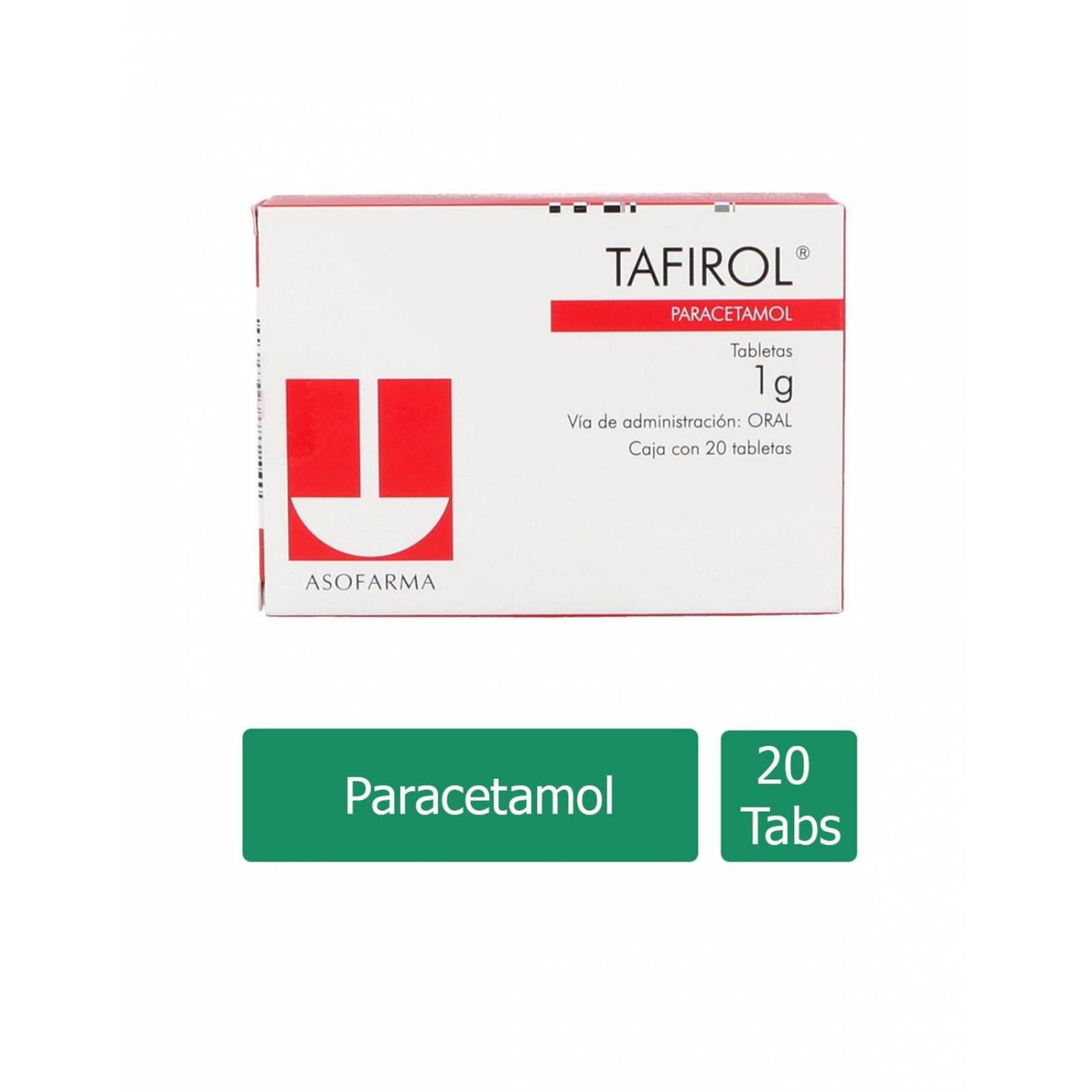 Tafirol 1g Caja Con 20 Tabletas