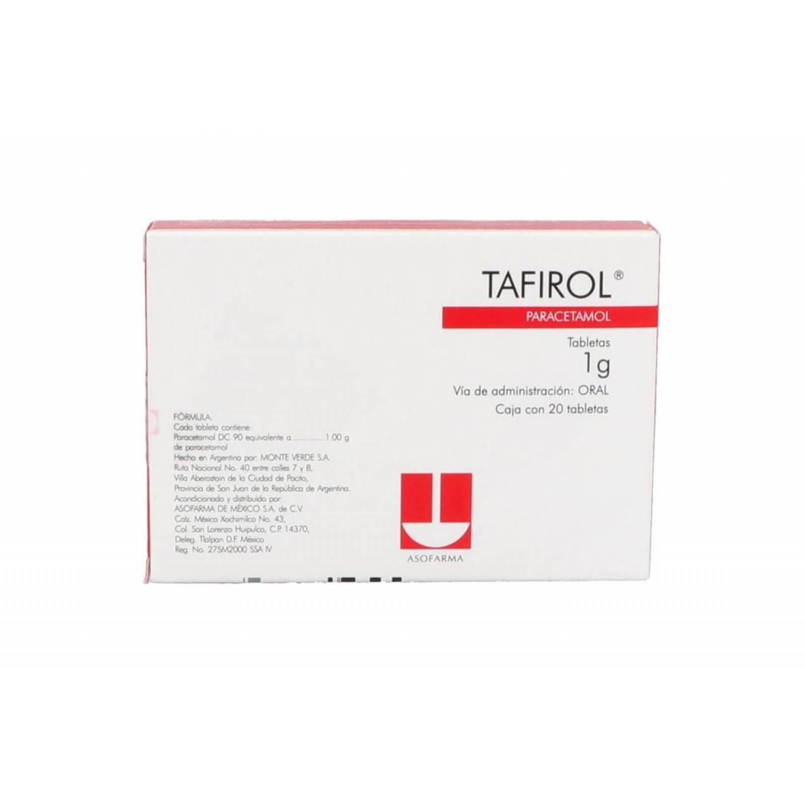 Tafirol 1g Caja Con 20 Tabletas