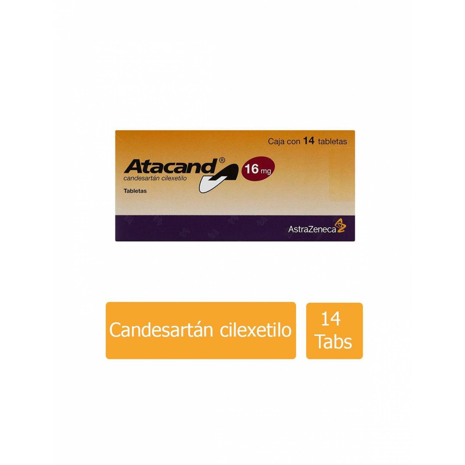 Atacand 16 mg Caja Con 14 Tabletas