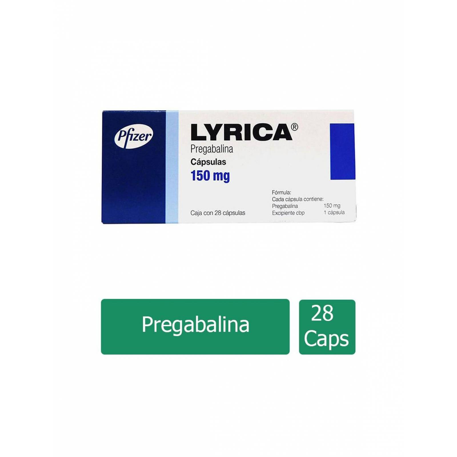 Lyrica 150 mg Caja Con 28 Cápsulas