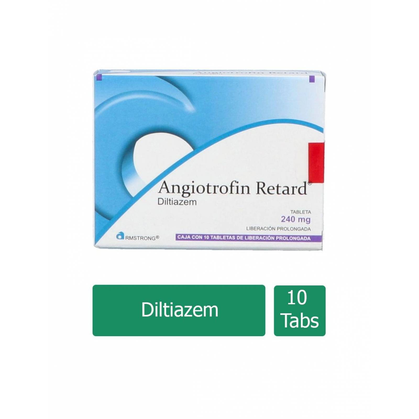 Angiotrofin Retard 240 mg Caja Con 10 Tabletas