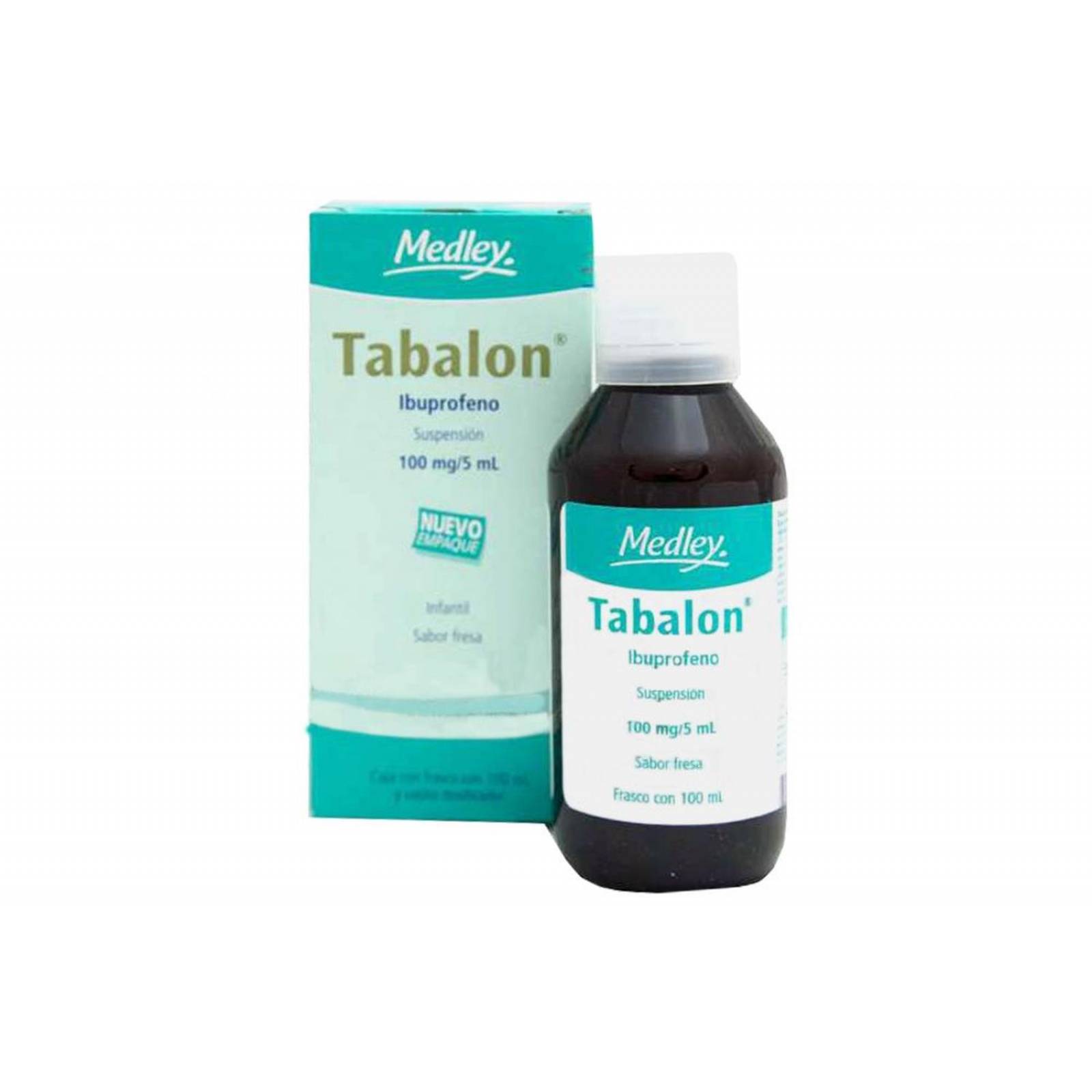 Tabalon Suspensión 100 mg / 5 mL Frasco Con 100 mL - Sabor Fresa