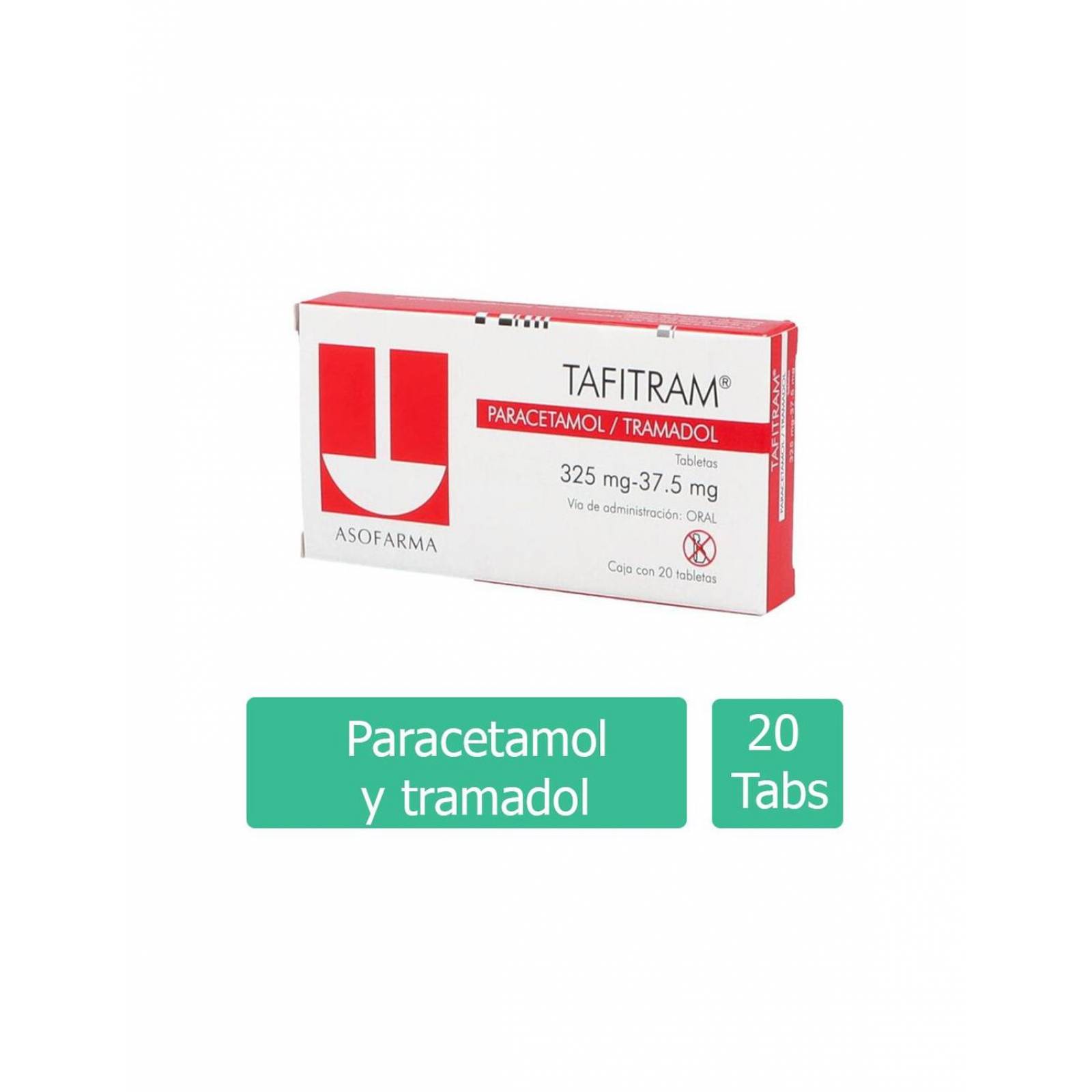 Tafitram 325 mg / 37.5 mg Caja Con 20 Comprimidos