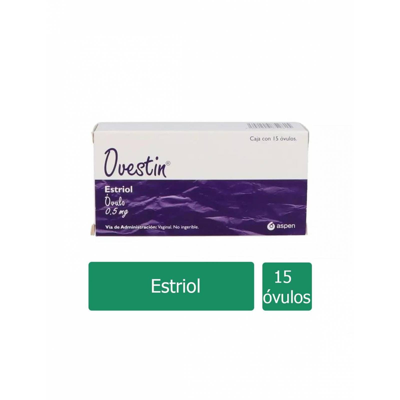 Ovestin 0.5 mg Caja Con 15 Óvulos