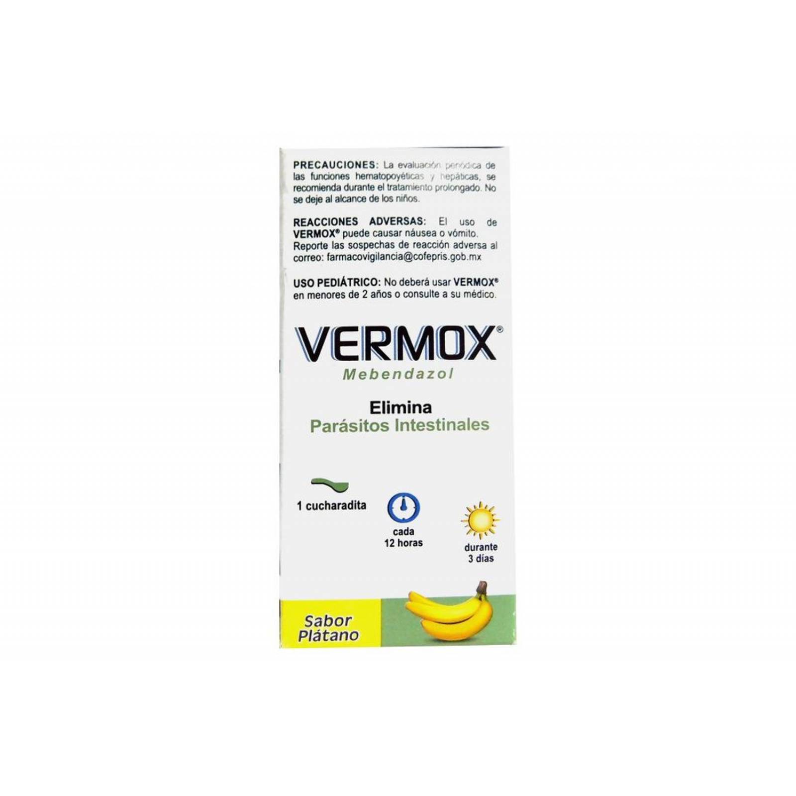 Vermox 20mg/mL Caja Con Un Frasco 30 mL