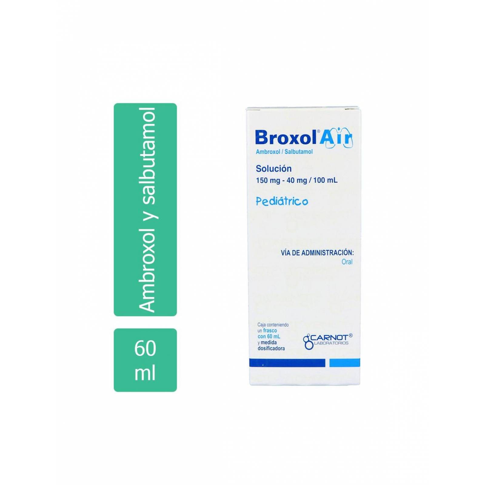 Broxol Air Solución Pediátrica 150 mg / 40 mg Caja Con Frasco Con 60 mL