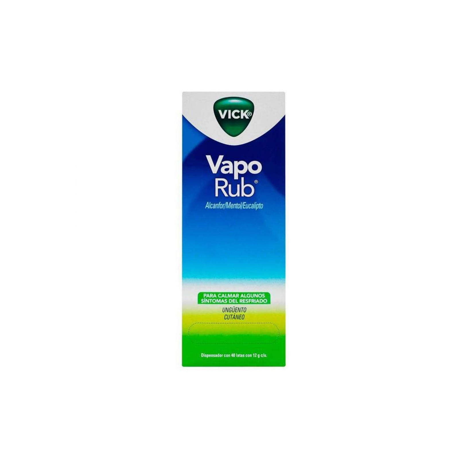 Vaporub Ungüento Caja Con 40 Latas De 12 g