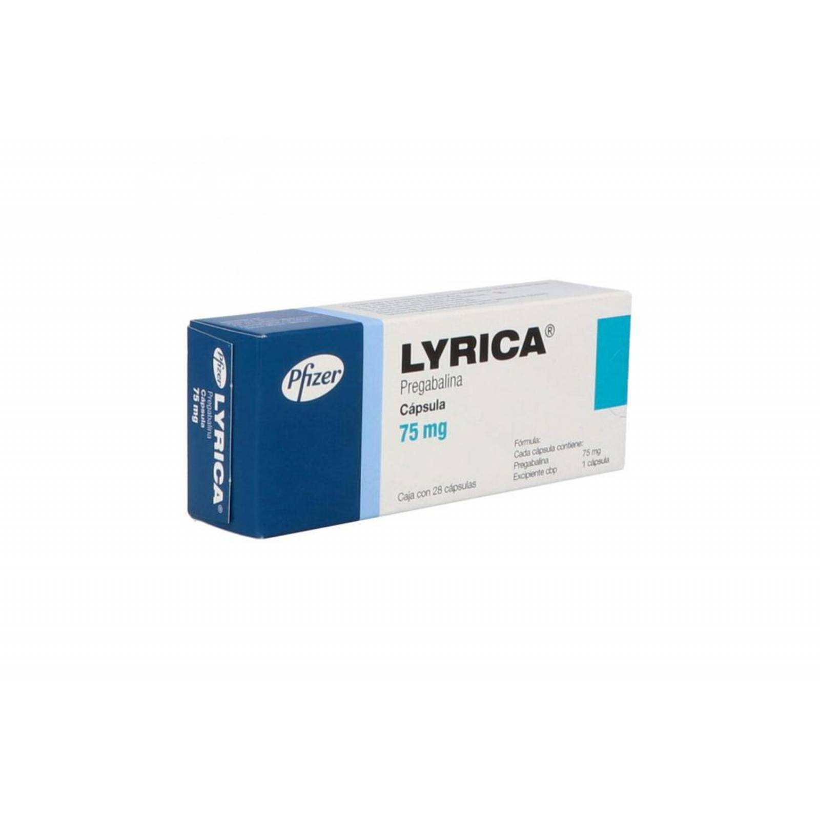 Lyrica 75 mg Caja Con 28 Cápsulas