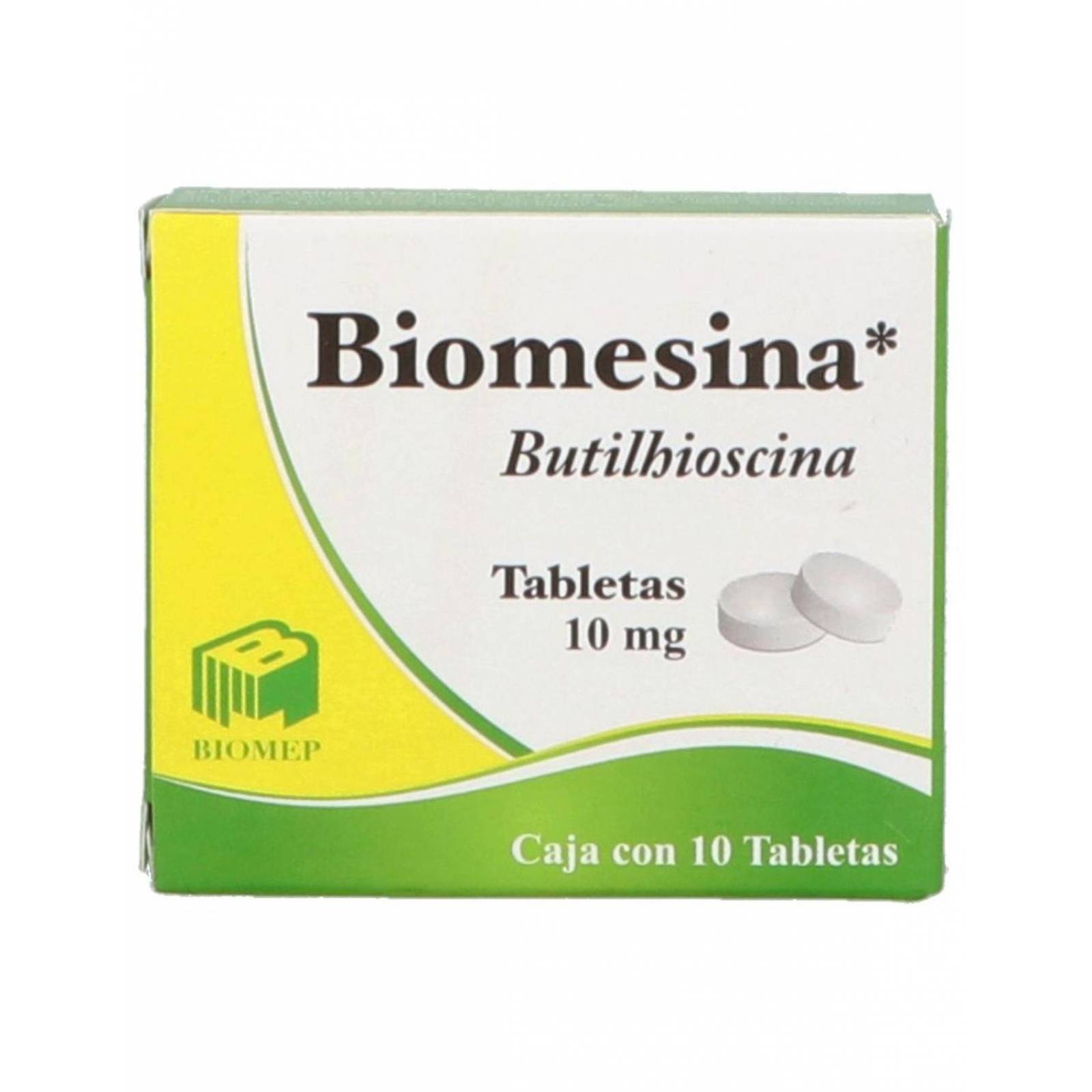 Biomesina 10 mg Caja Con 10 Tabletas