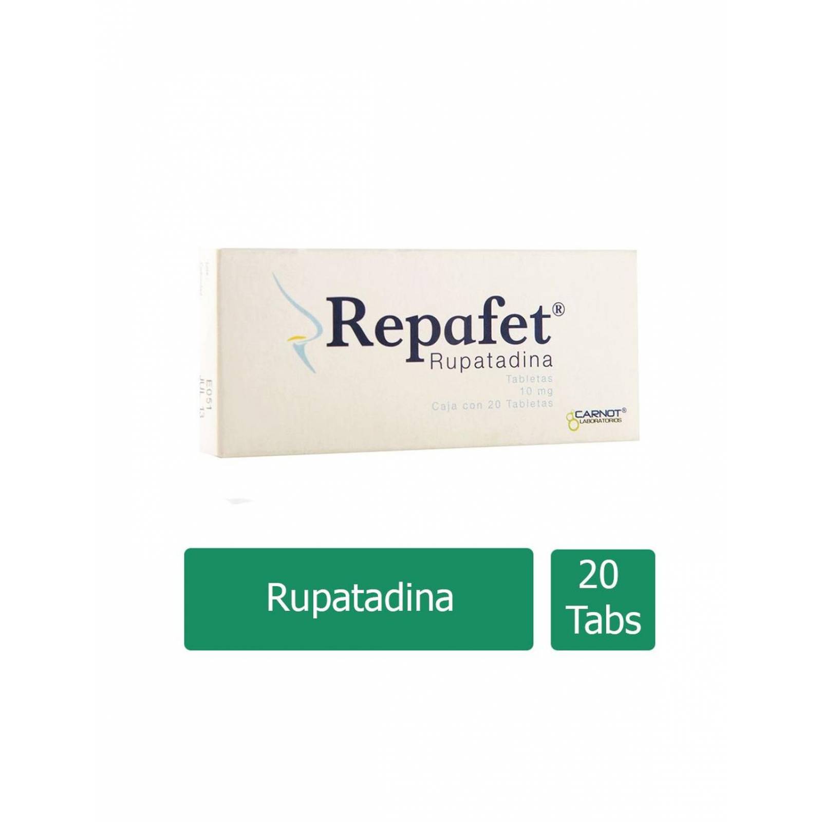 Repafet 10mg Caja Con 20 Tabletas