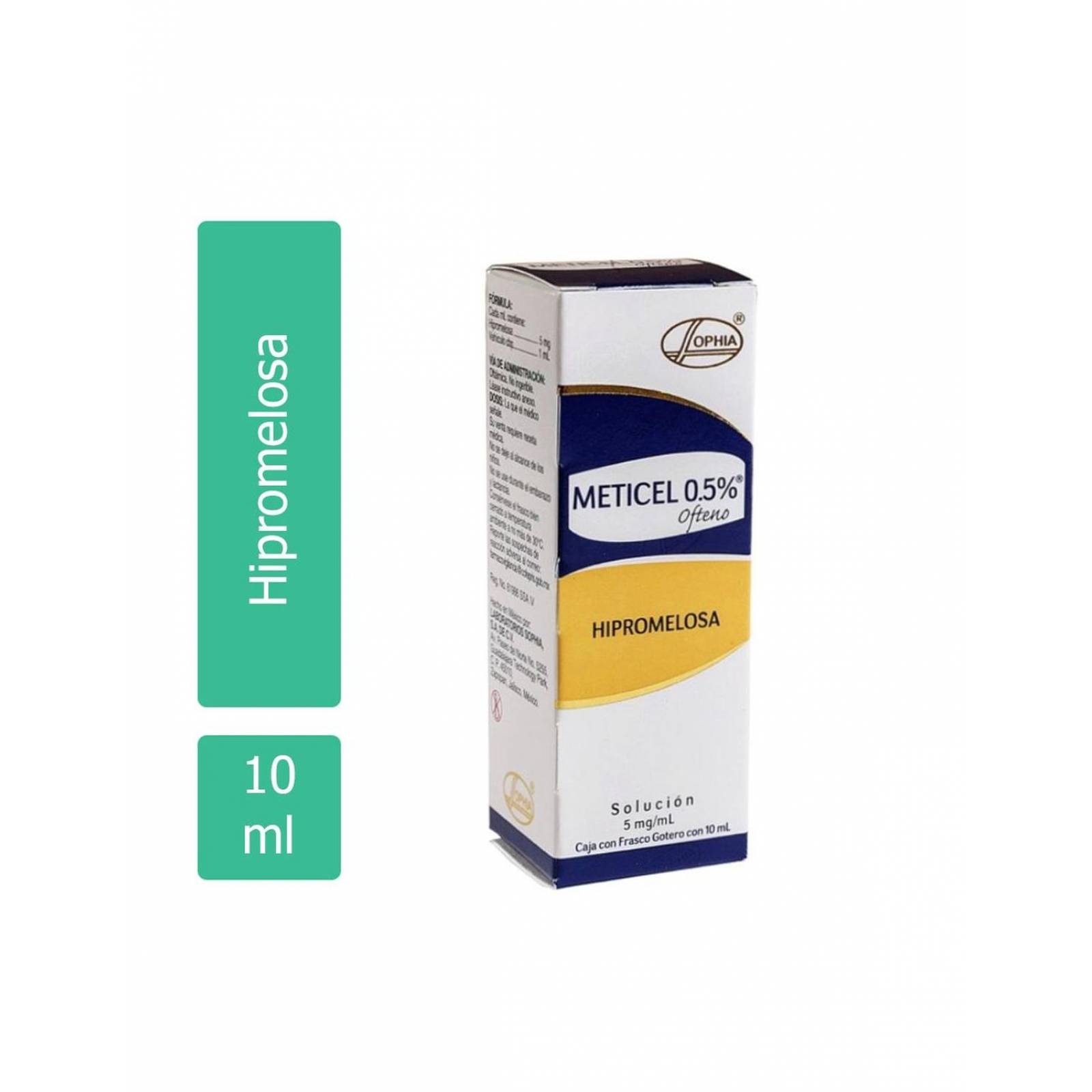 Meticel Ofteno Solución 0.5% Caja Con Frasco Gotero Con 10mL