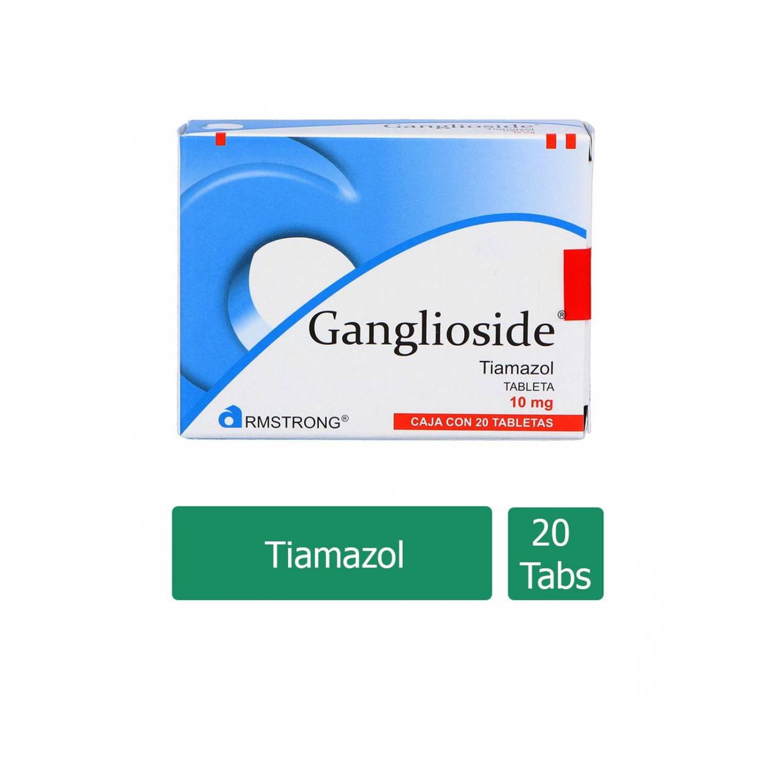 Ganglioside 10 mg Caja Con 20 Tabletas
