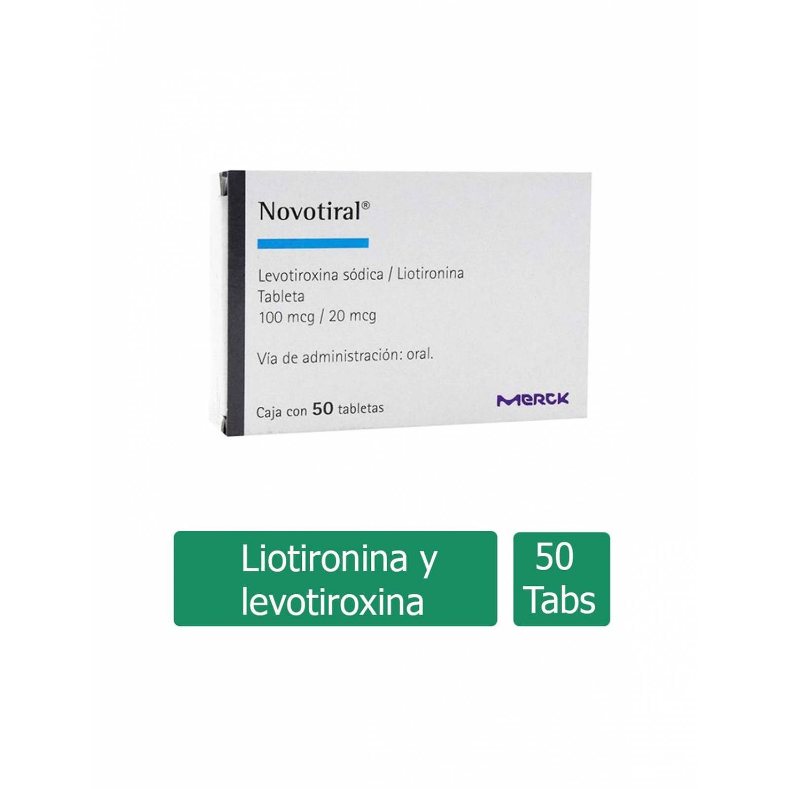 Novotiral 100mcg / 20 mcg Caja Con 50 Tabletas