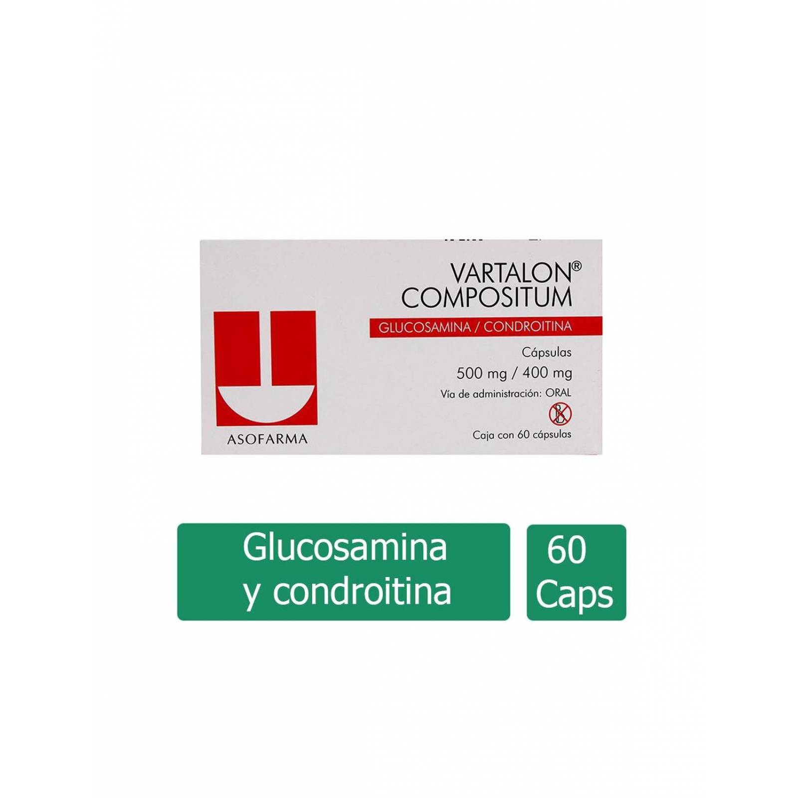 Vartalon Compositum 500 +400 mg Caja Con 60 Cápsulas