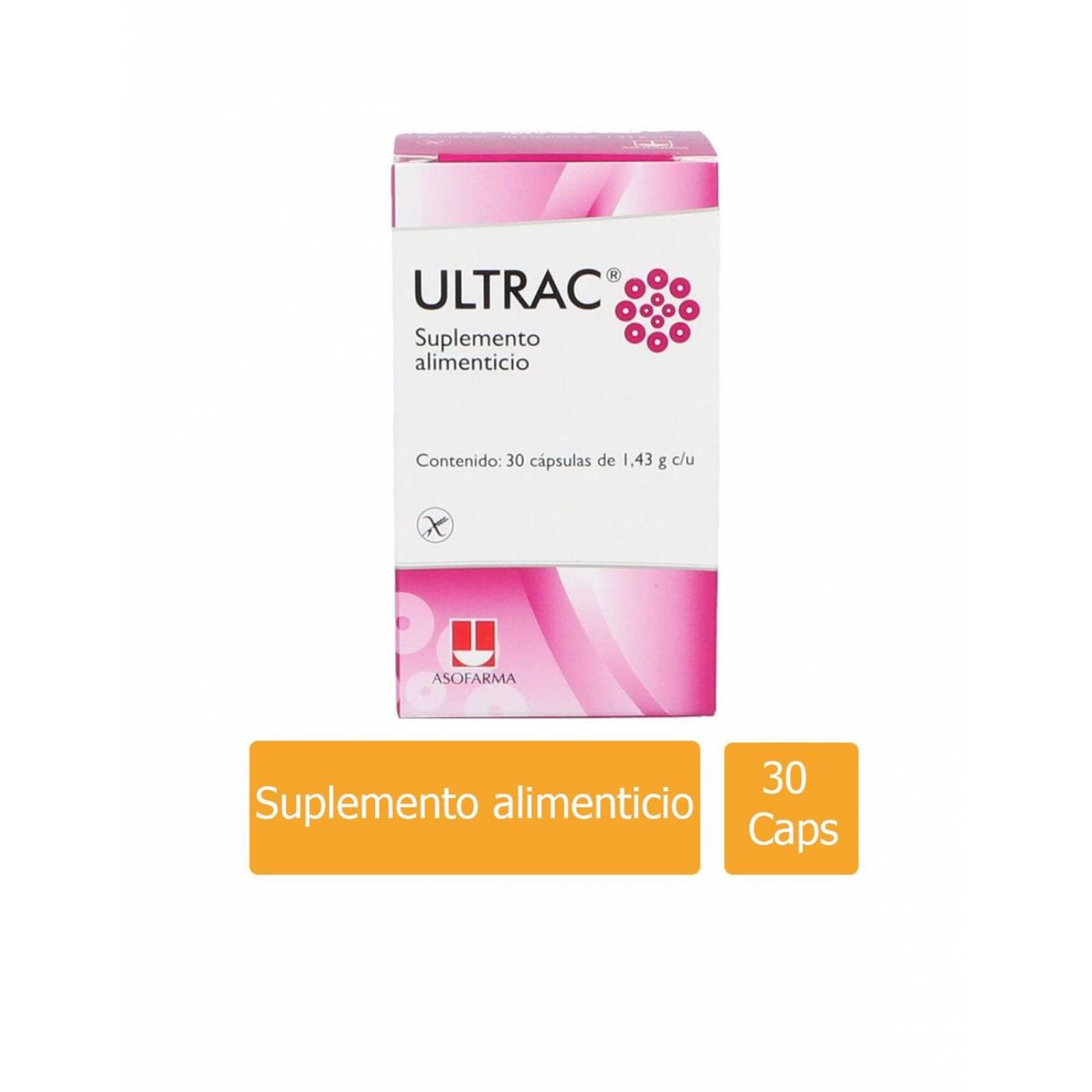 Ultrac 1.43 g Caja Con 30 Cápsulas