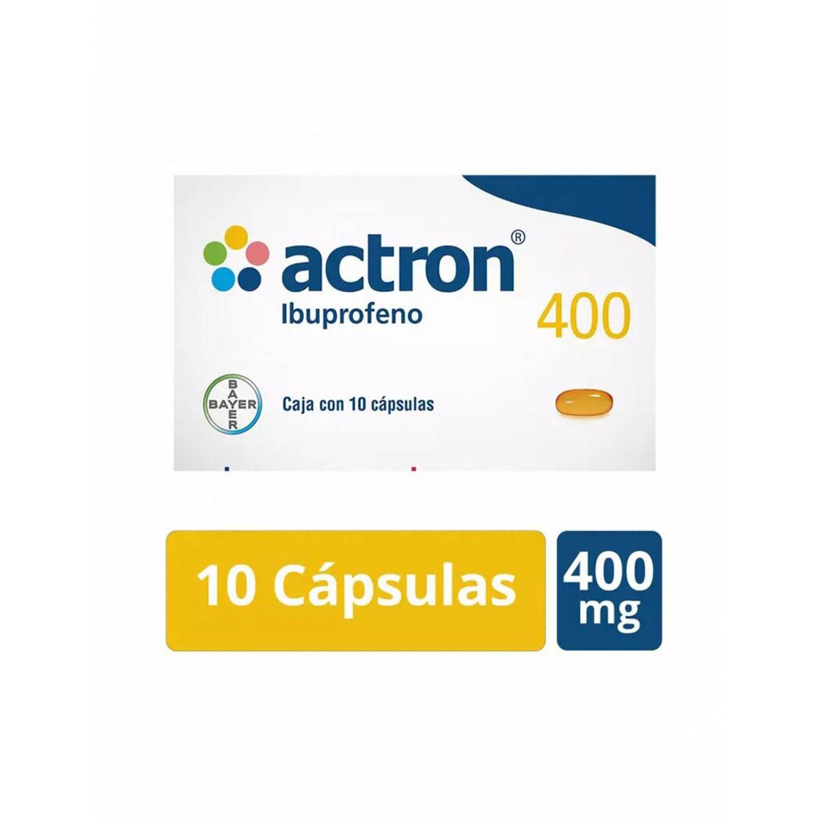 Actron 400 mg Caja Con 30 Cápsulas