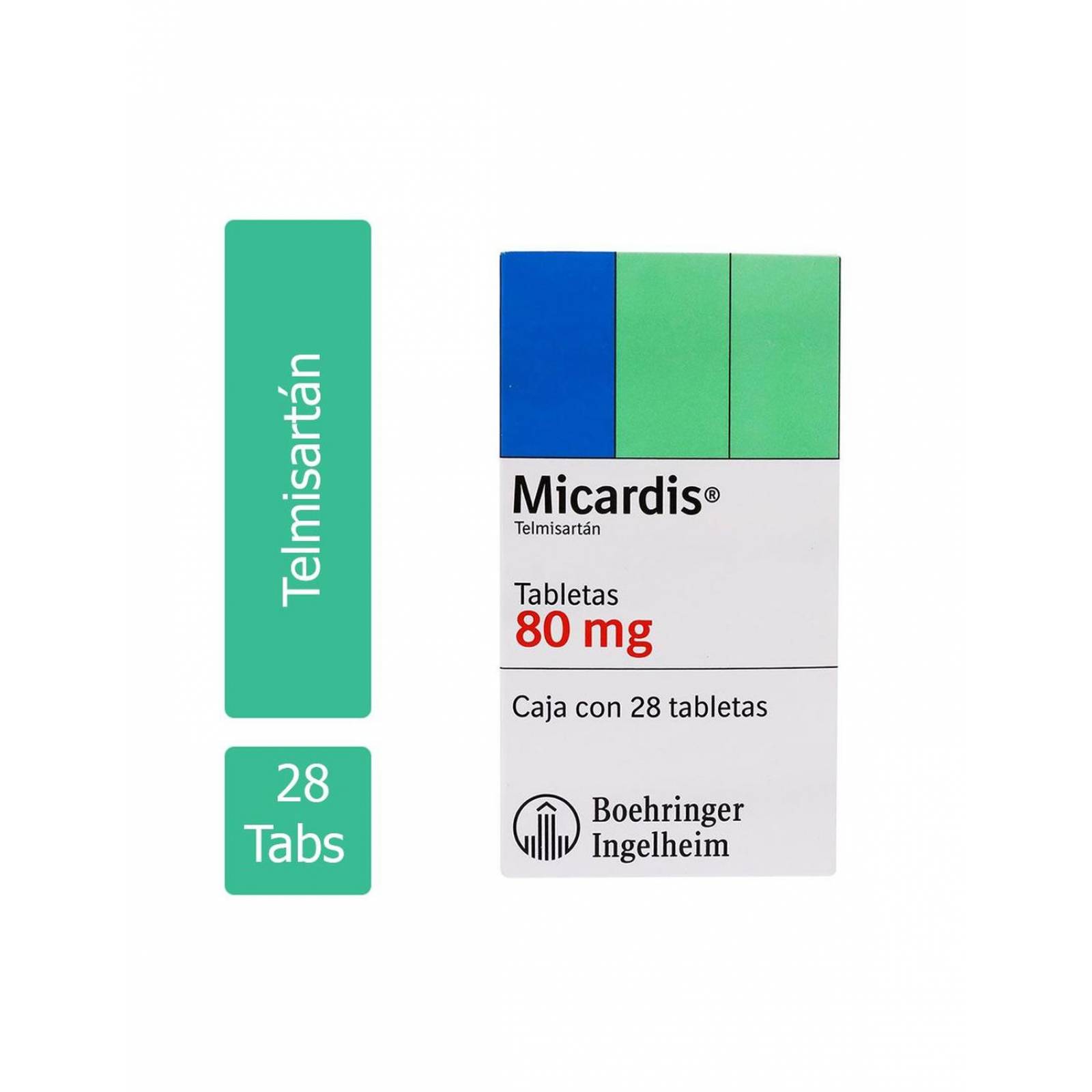 Micardis 80 mg Caja con 28 Tabletas