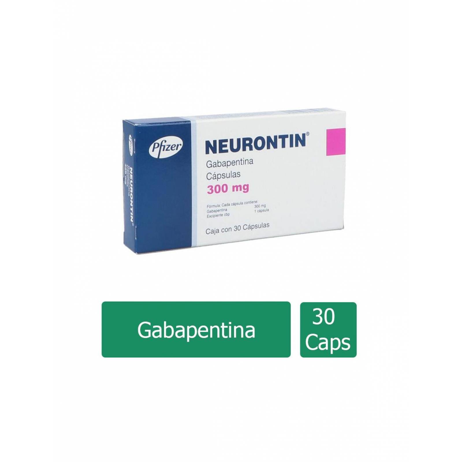 Neurontin 300 mg Caja Con 30 Cápsulas
