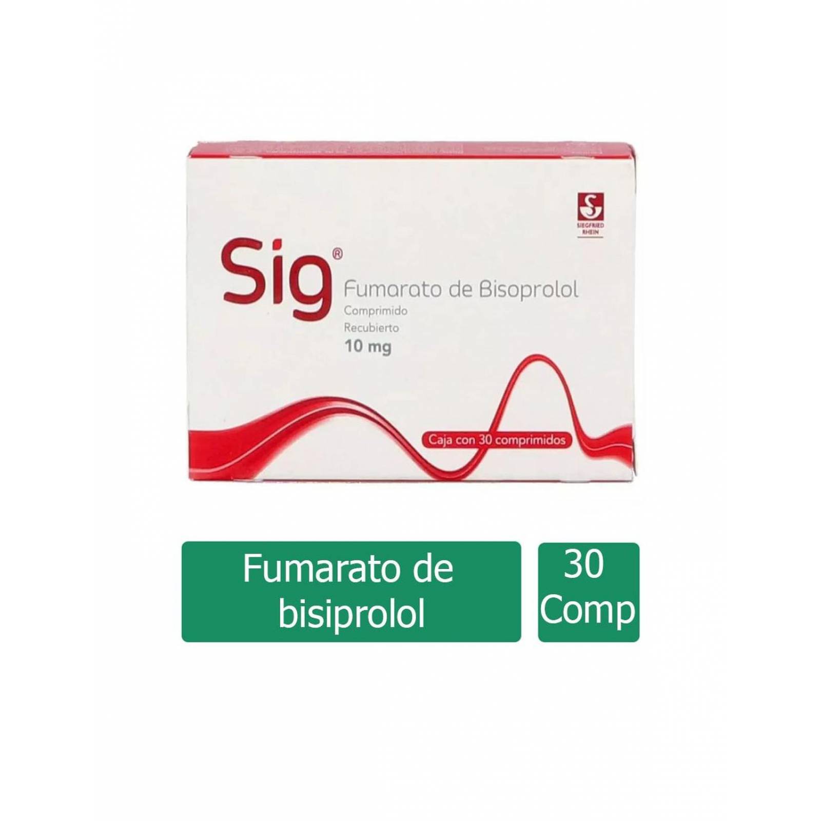 Sig 10 mg Caja con 30 Comprimidos