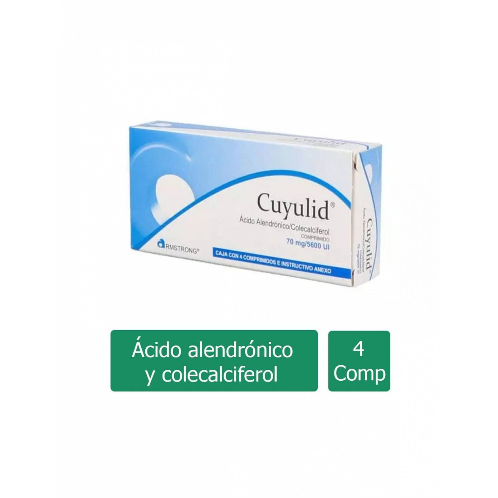 Cuyulid 70mg / 5600UI Caja Con 4 Comprimidos