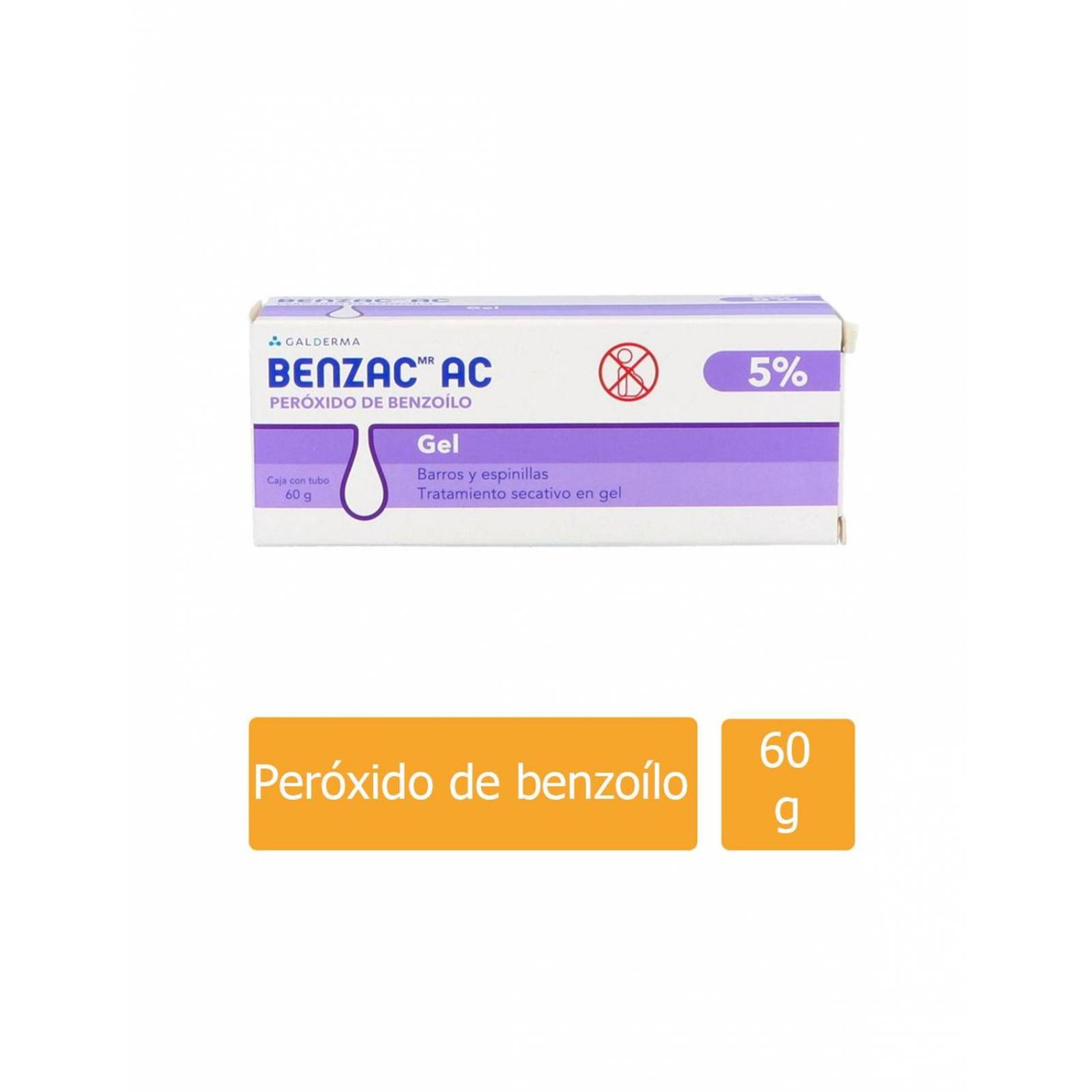Benzac Ac 5% Caja Con Tubo Con 60 g Gel