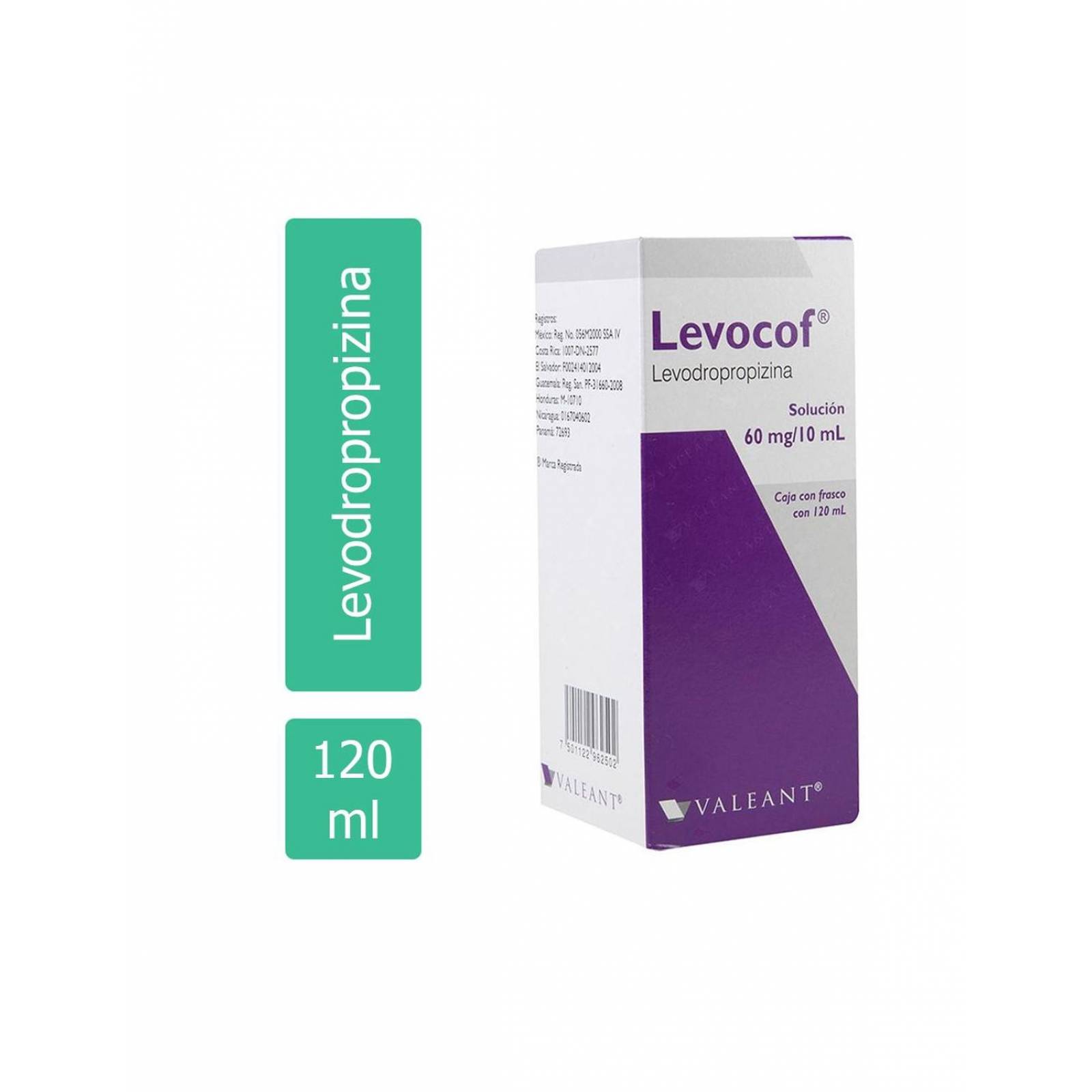 Levocof Solución 60 mg / 10 mL Caja Con Frasco Con 120 mL