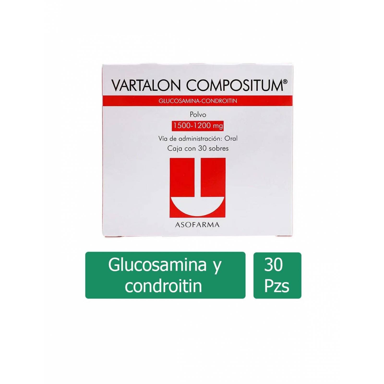Vartalon Compositum Polvo 1500/1200 mg Caja con 30 Sobres