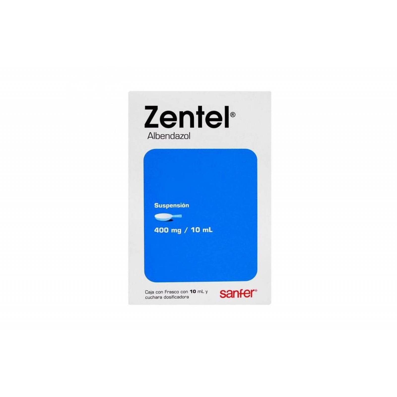 Zentel 400 mg Caja Con Frasco 10 mL