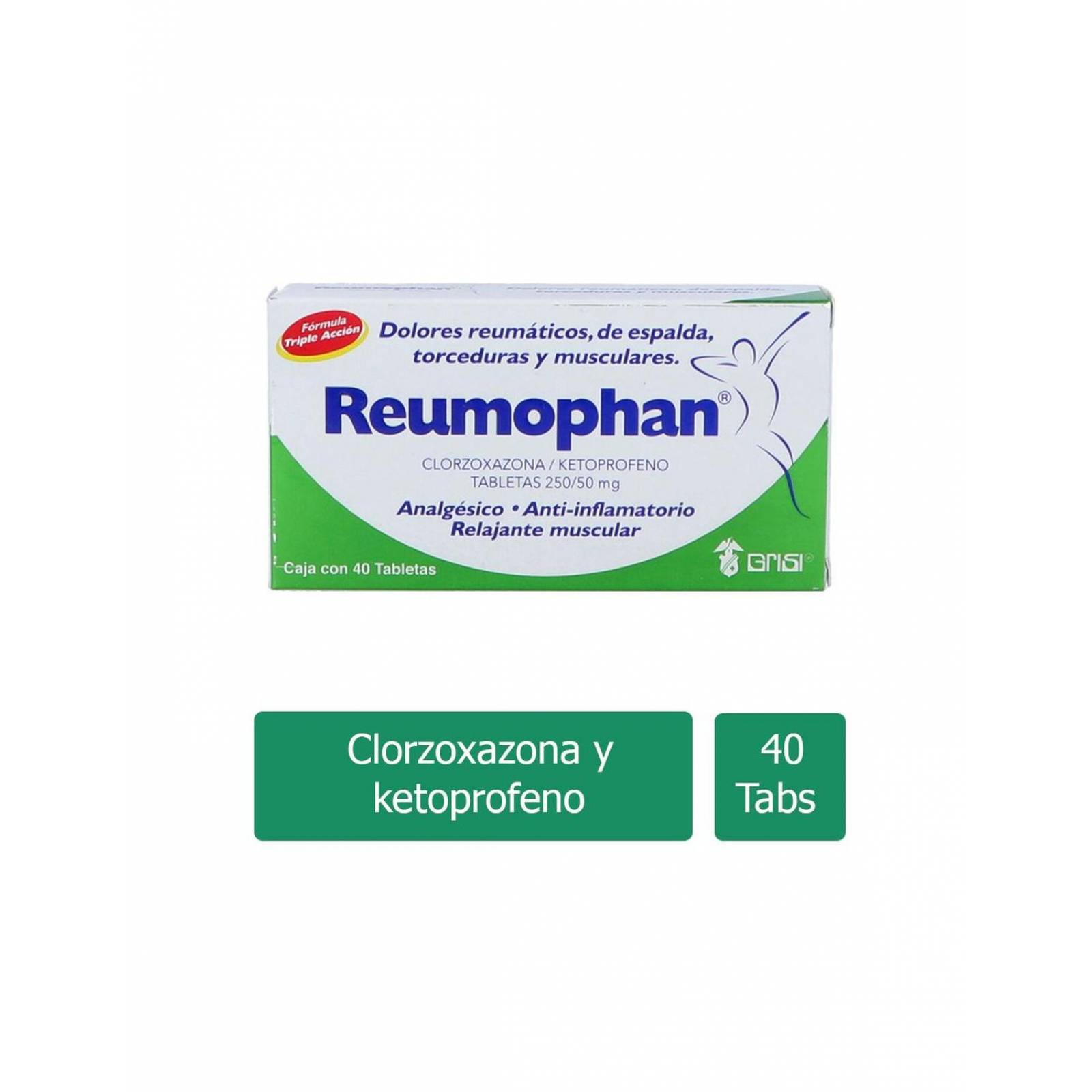 Reumophan 300 mg Caja Con 40 Tabletas