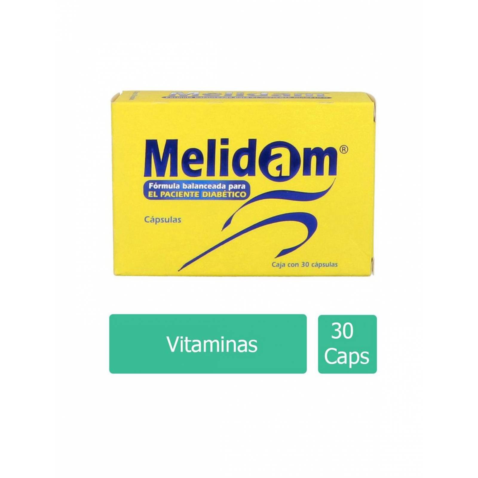 Melidam 500 mg Caja Con 30 Cápsulas