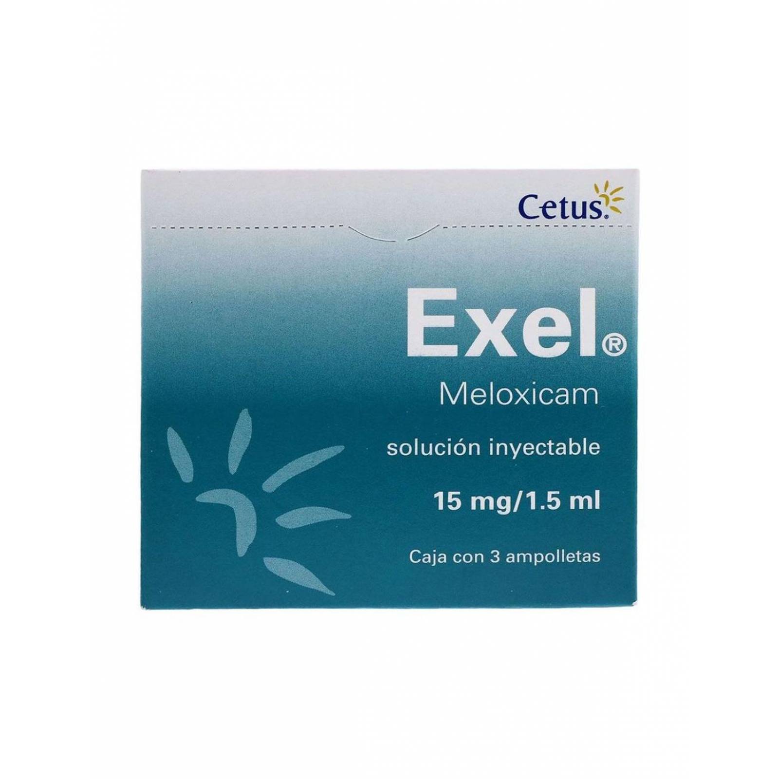 Exel 15 mg Solución Inyectable Caja Con 3 Ampolleta
