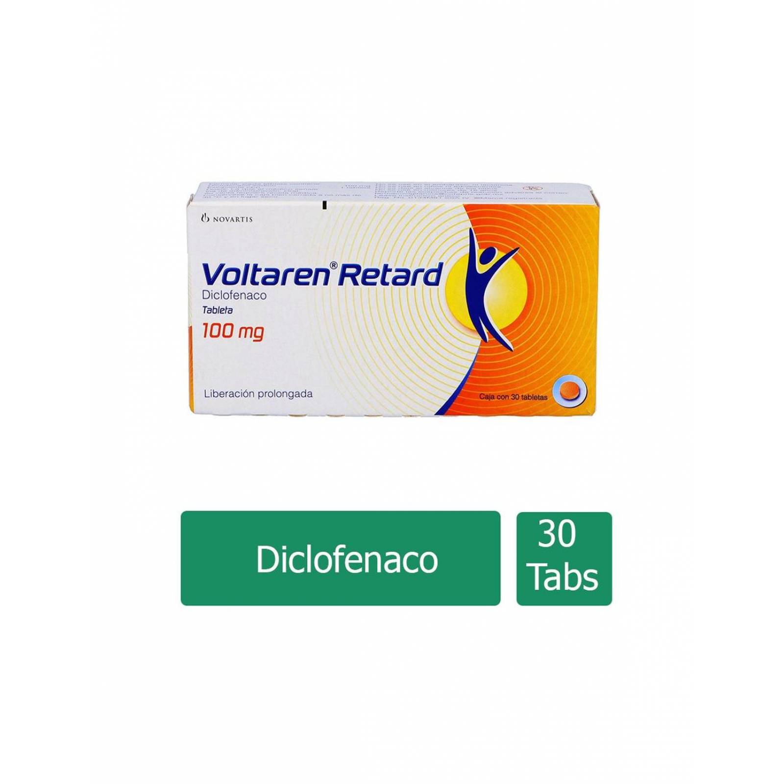 Voltaren Retard 100 mg Caja Con 30 Tabletas