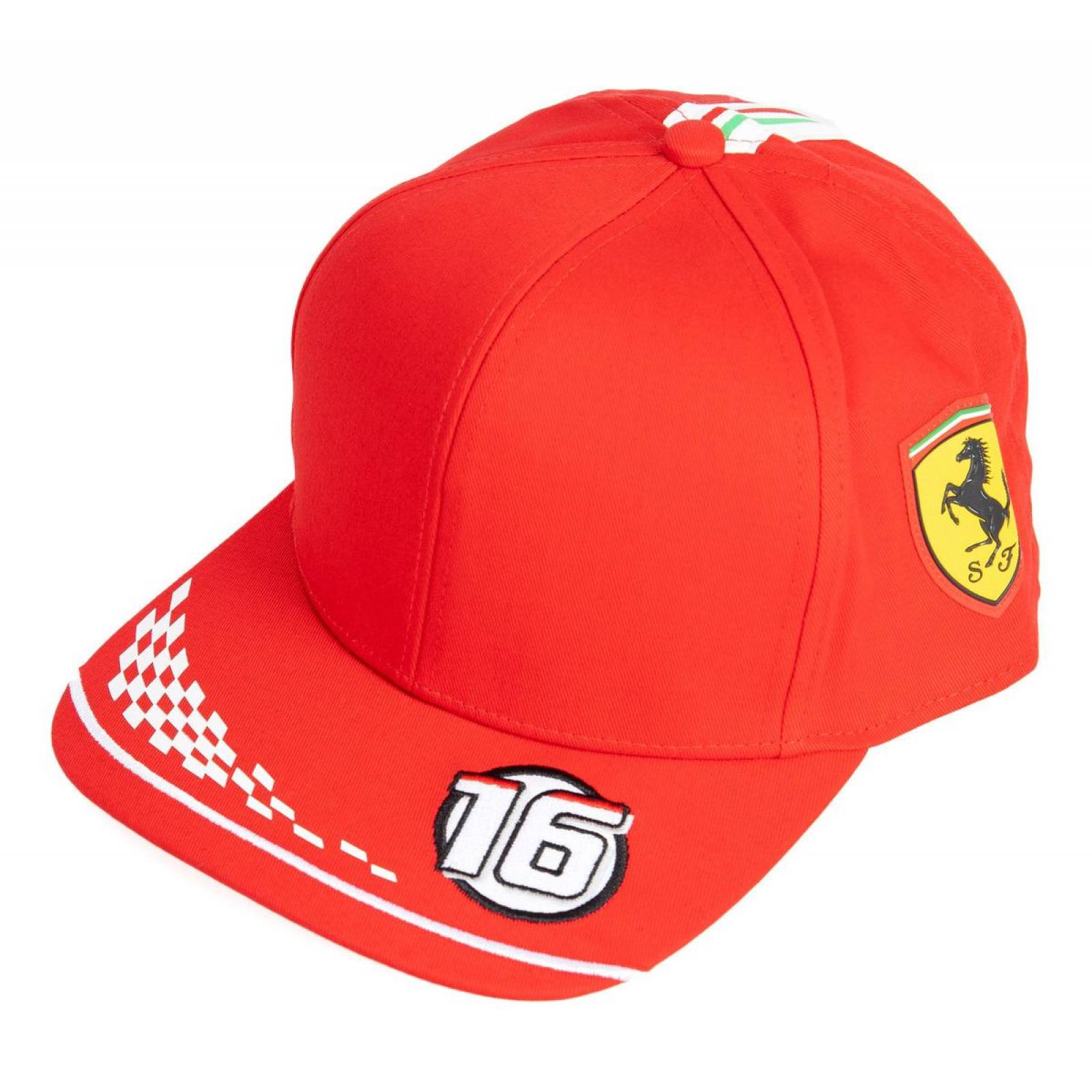 Gorra Scuderia Ferrari Charles Leclerc Roja F1 2020