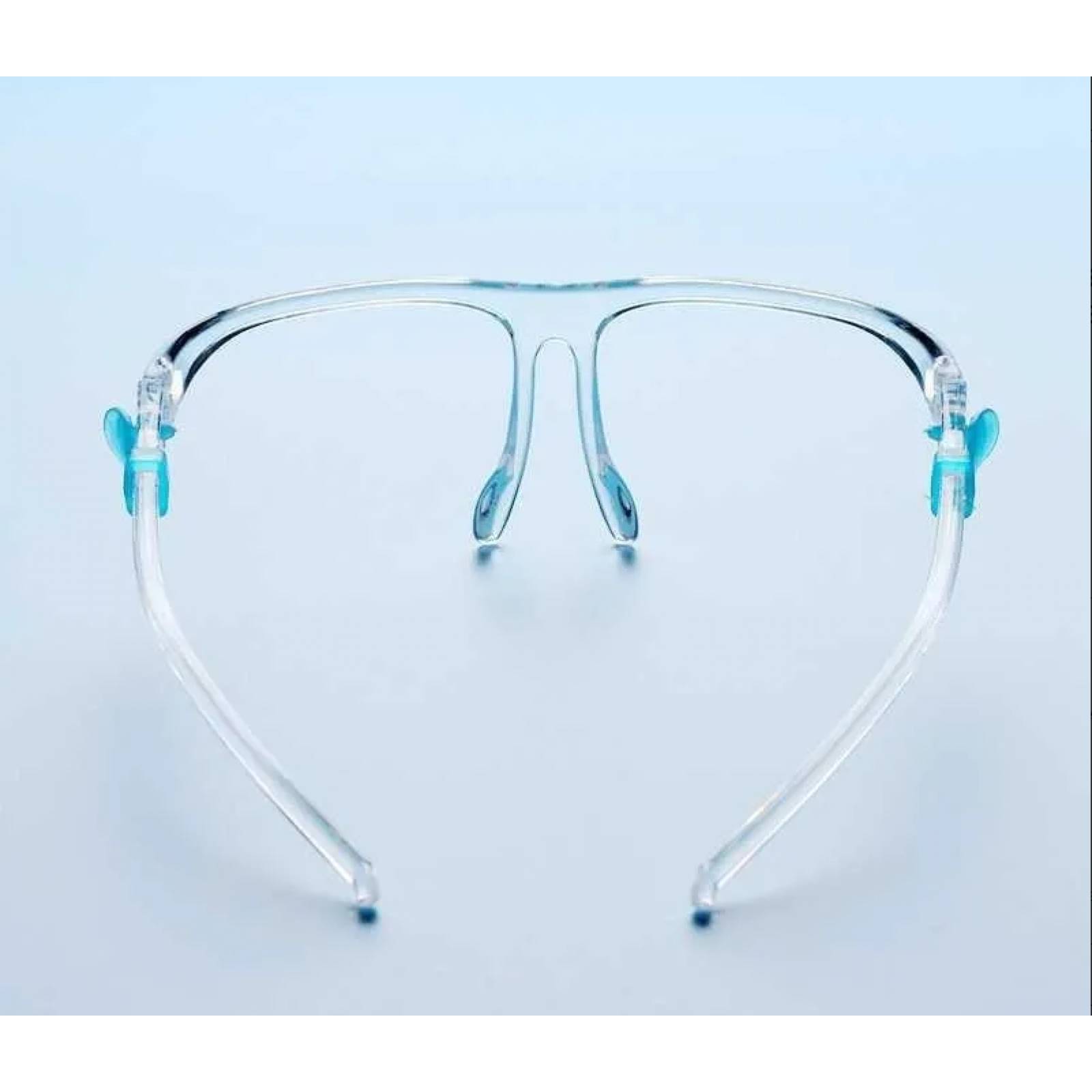 Mascarilla Careta Facial con Soporte de Lentes (Armazón) -Mica Trans