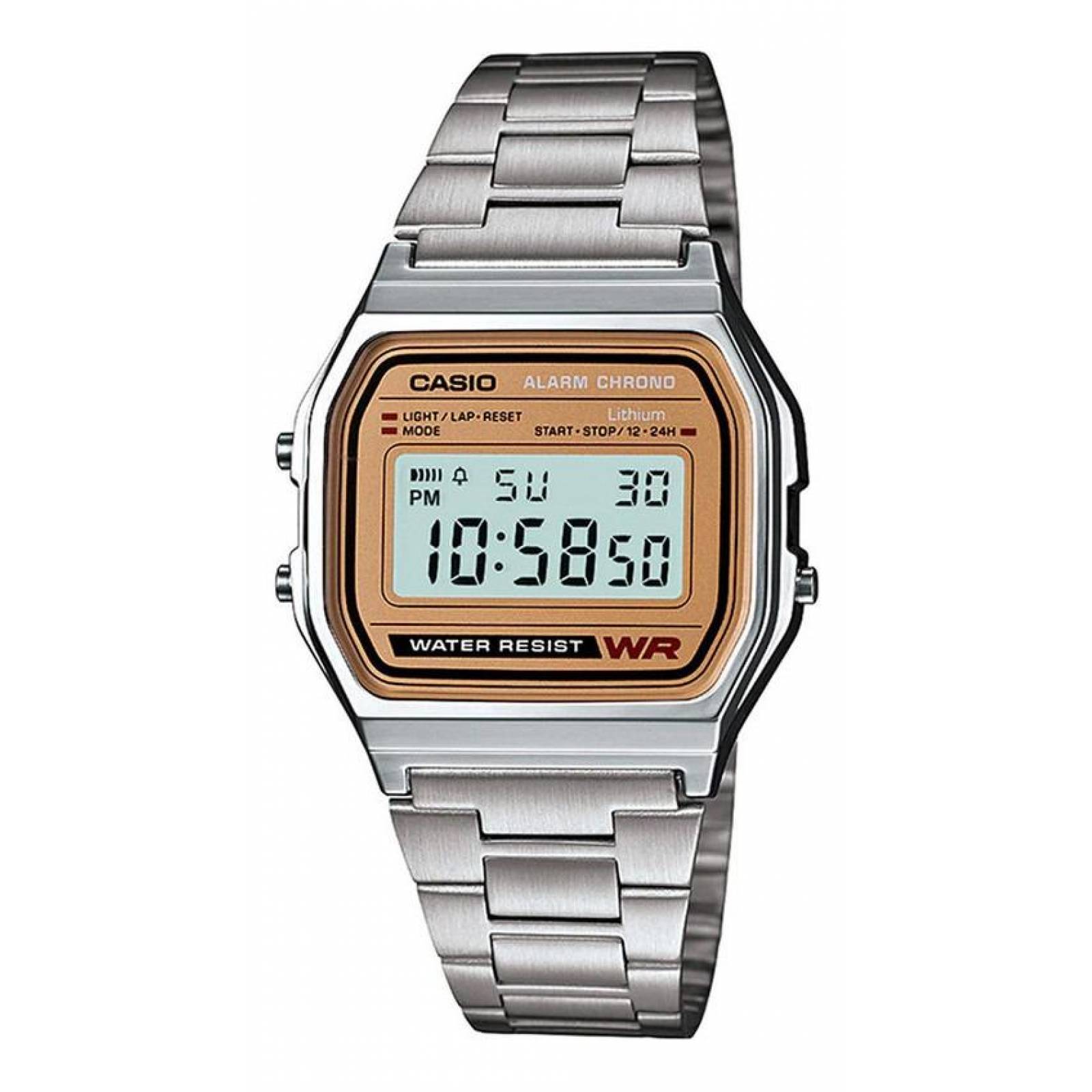 Reloj Casio Unisex Color Plateado A158wea-9vt